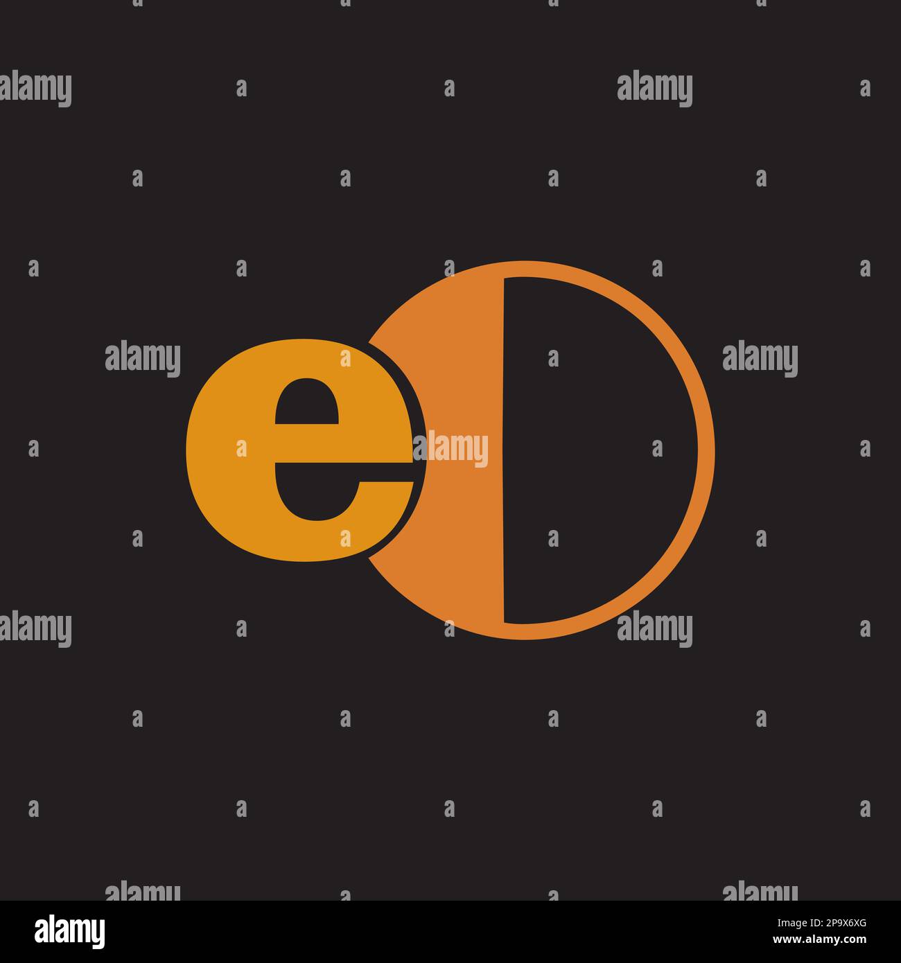 EO letter logo vector illustration template design Stock Vector Image ...