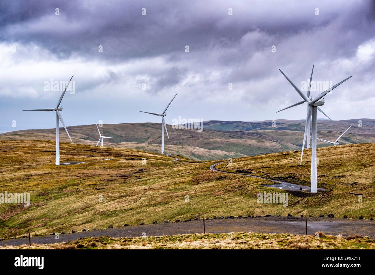 Windfarms in the UK Stock Photo - Alamy