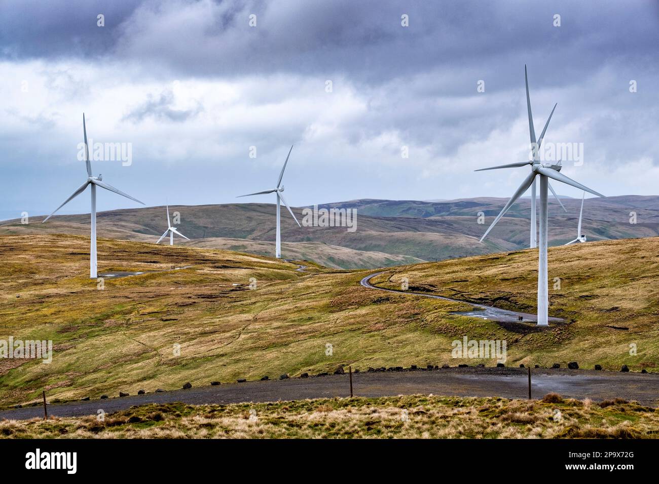 Windfarms in the UK Stock Photo - Alamy