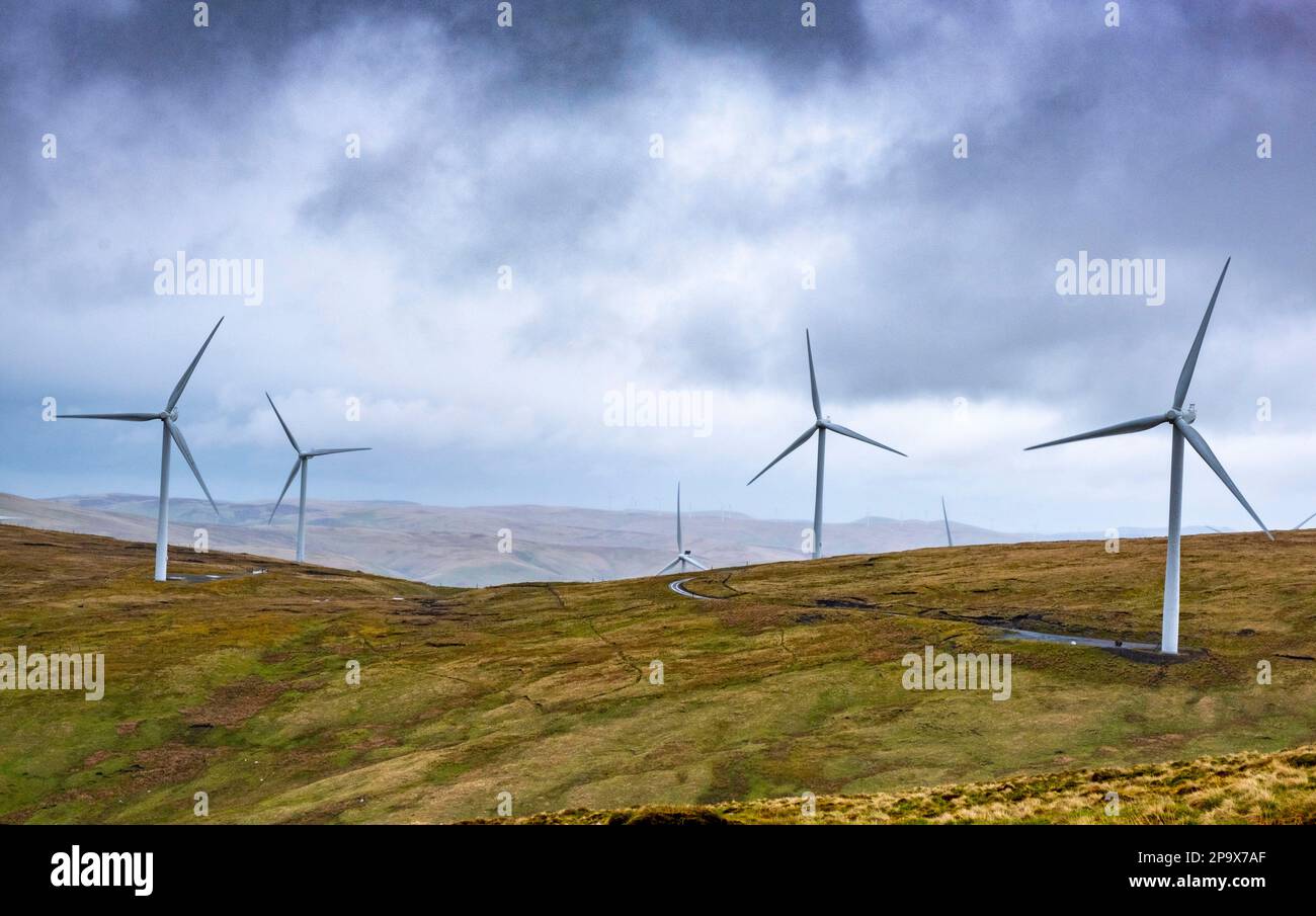Windfarms in the UK Stock Photo - Alamy