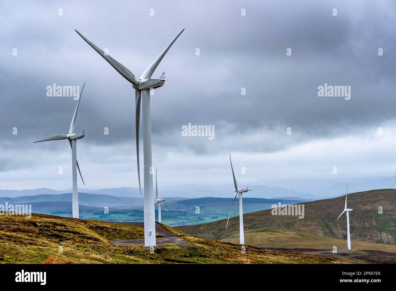 Windfarms in the UK Stock Photo - Alamy