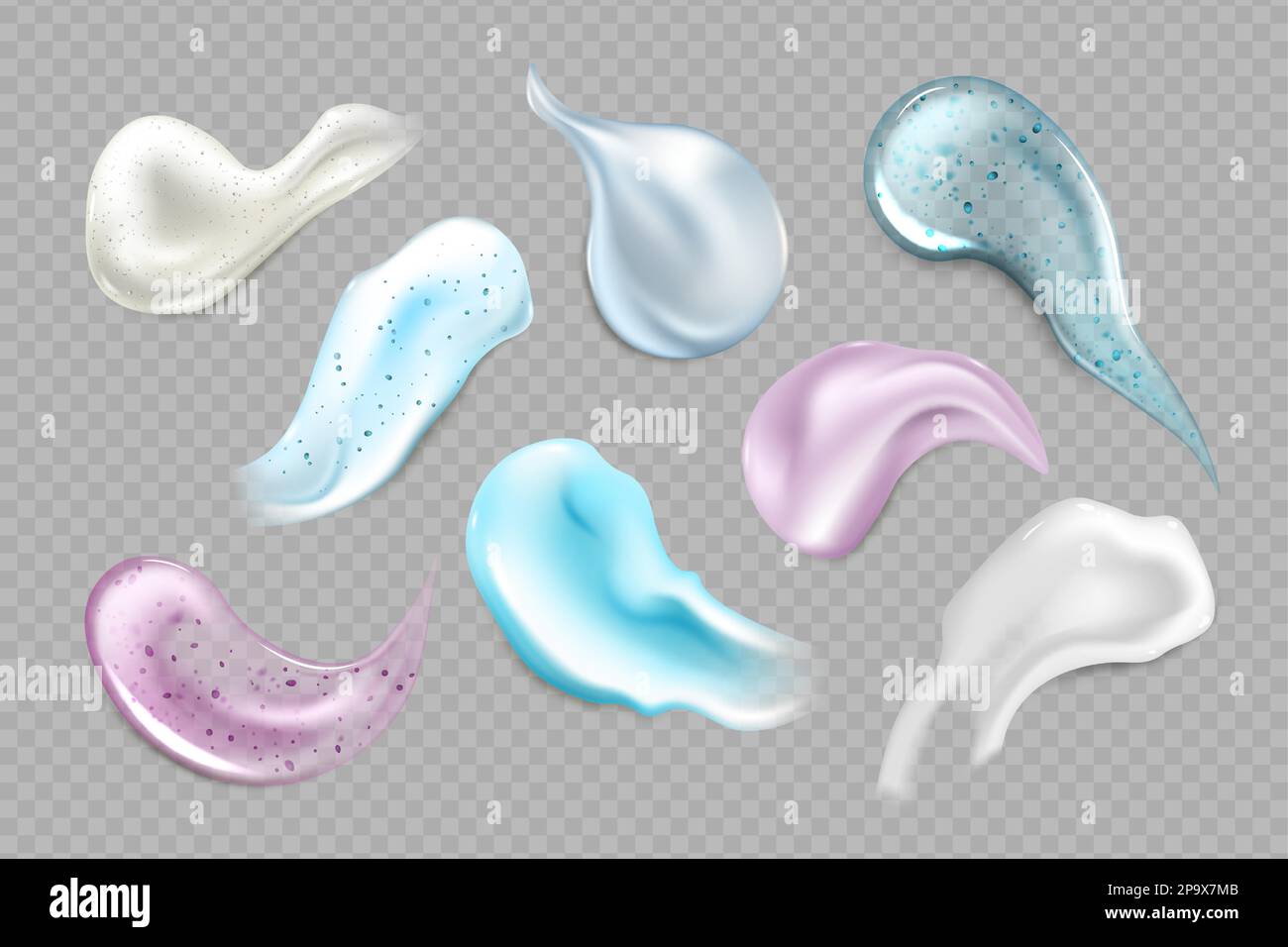 Toothpaste smear texture cosmetic Stock Vector Images - Alamy
