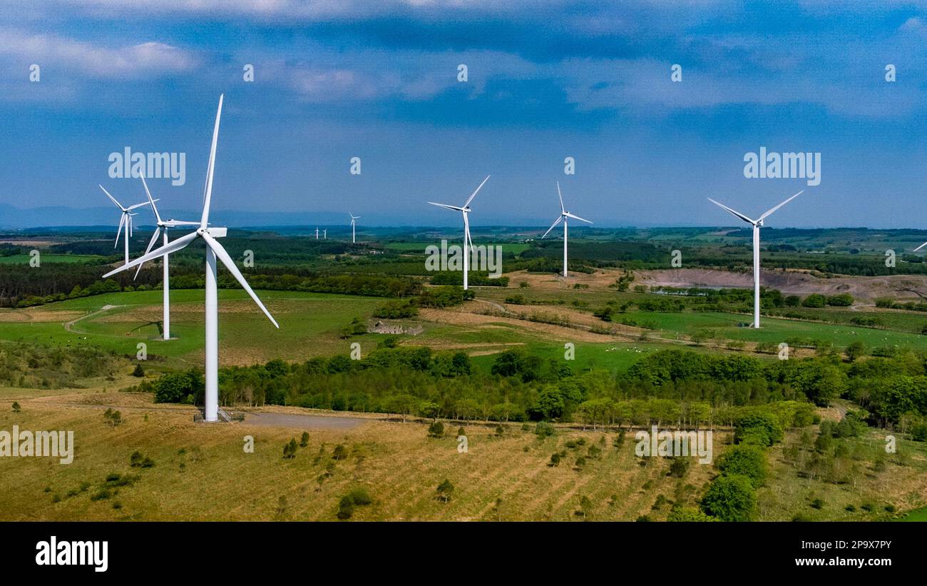 Windfarms in the UK Stock Photo - Alamy