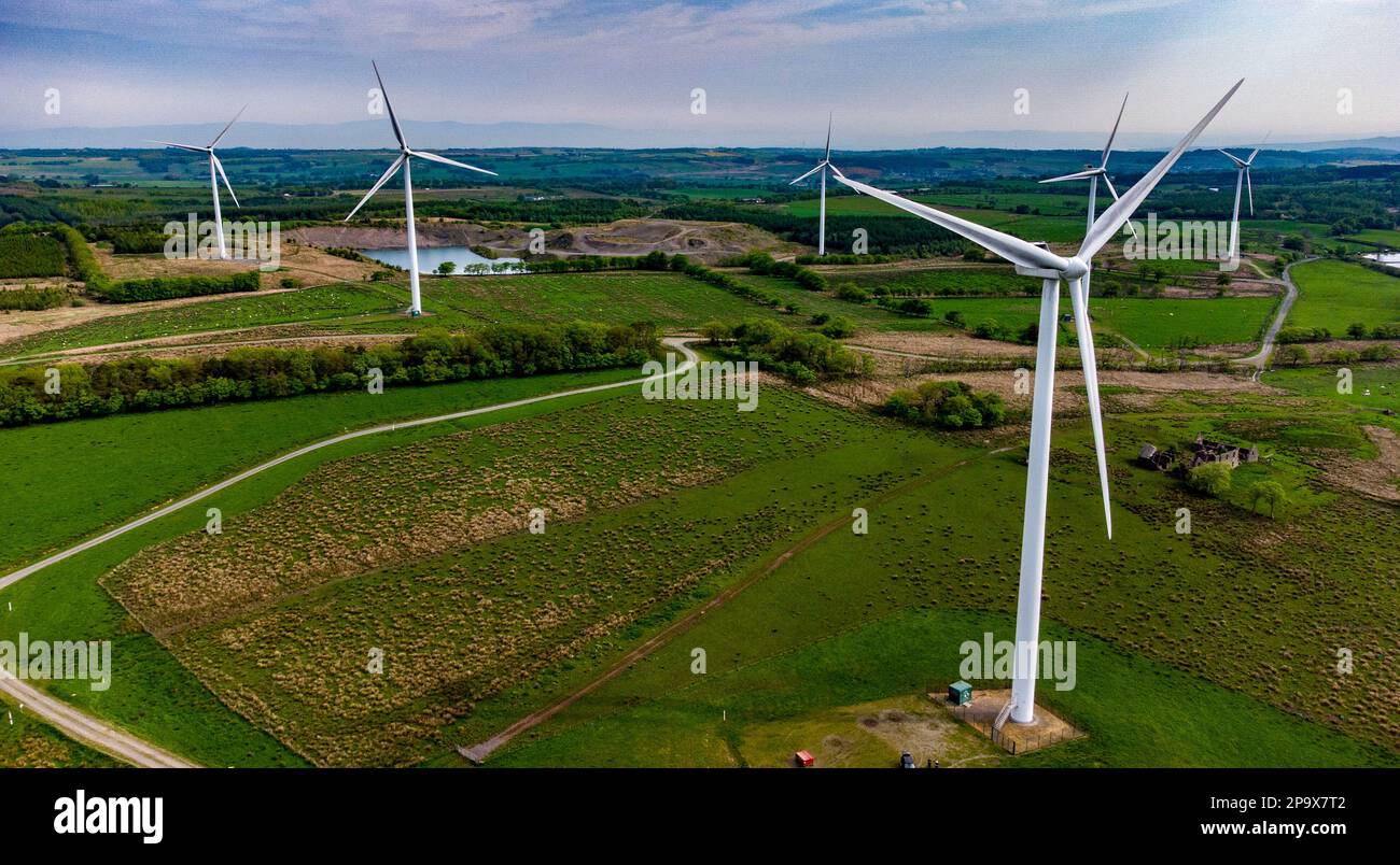 Windfarms in the UK Stock Photo - Alamy