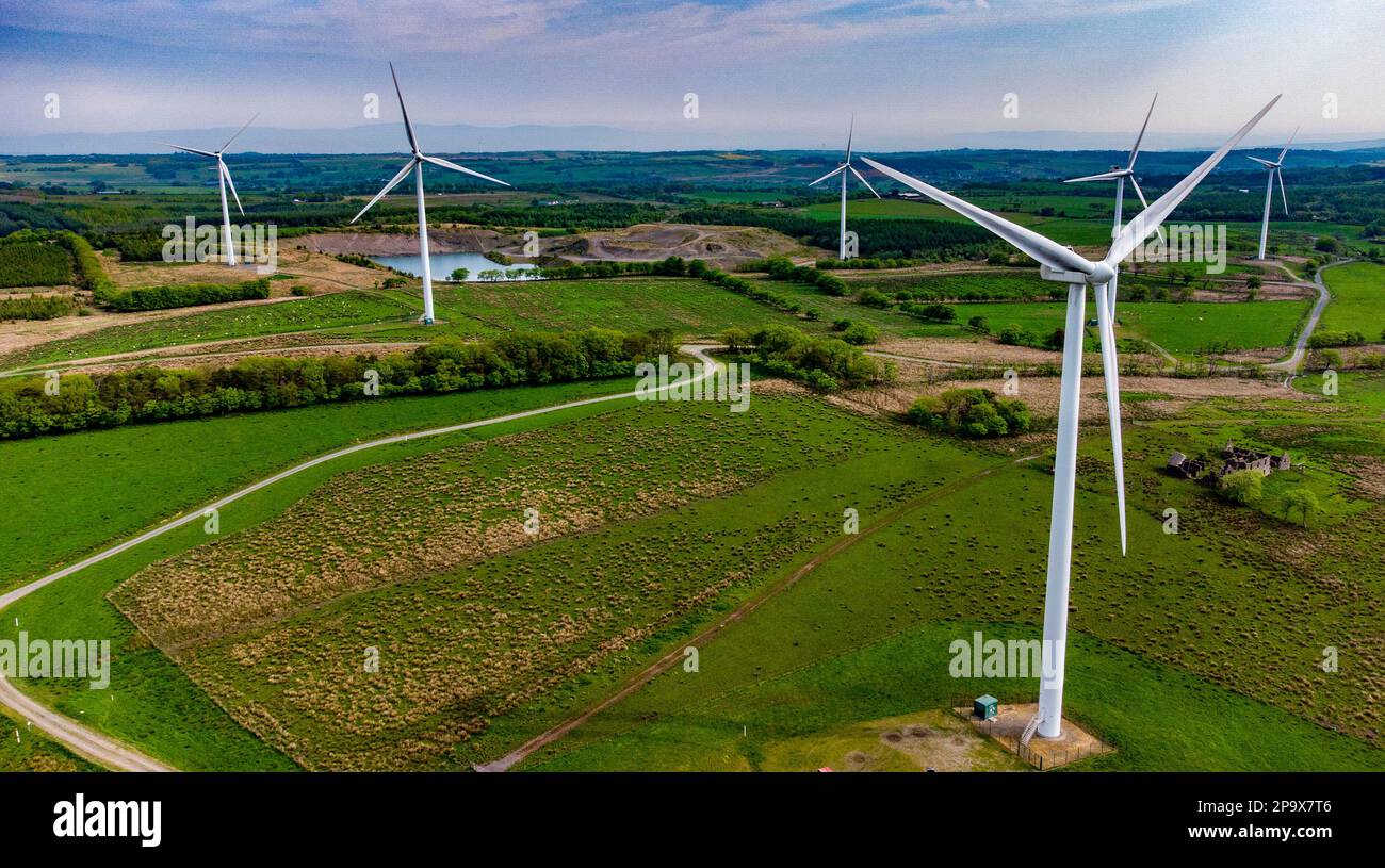 Windfarms in the UK Stock Photo - Alamy