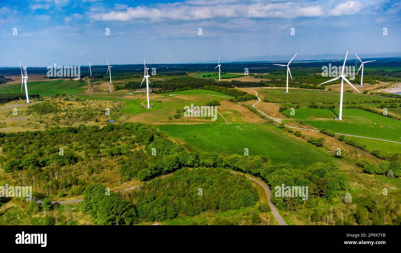 Windfarms in the UK Stock Photo - Alamy