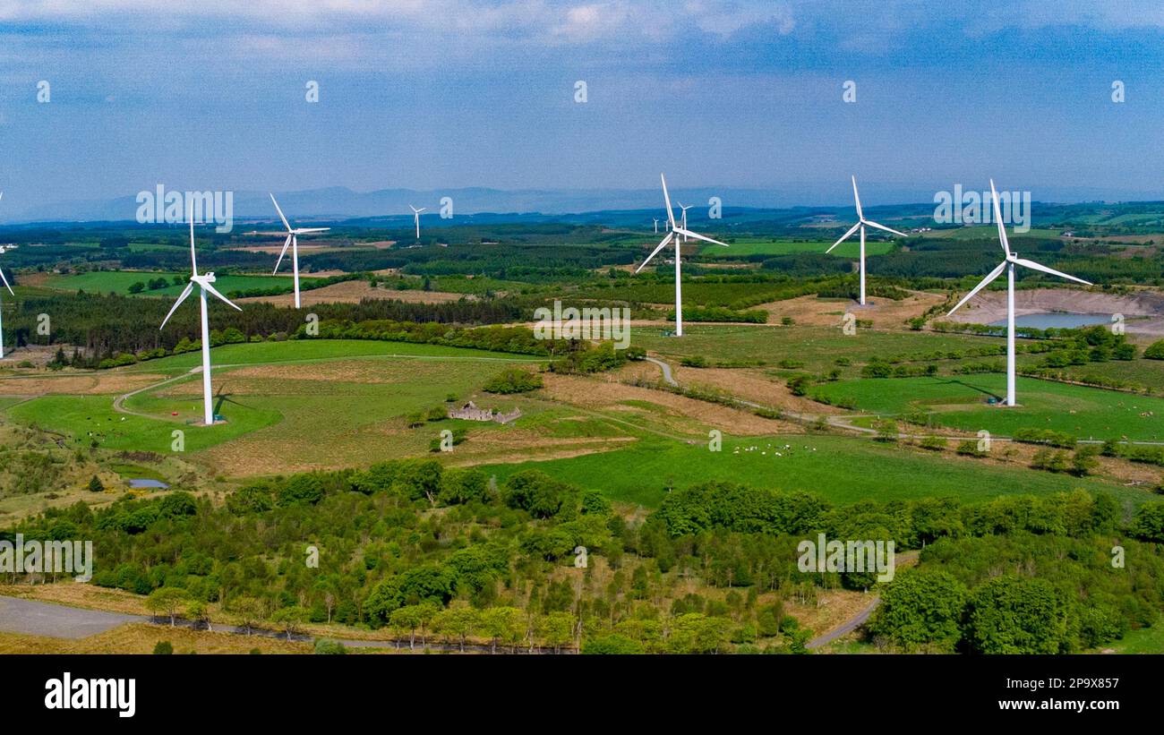 Windfarms in the UK Stock Photo - Alamy