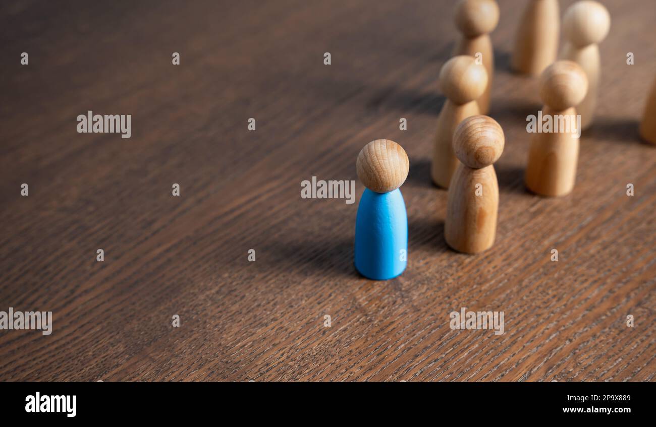 People follow the leader. The art of leading. Social skills. Guide ...