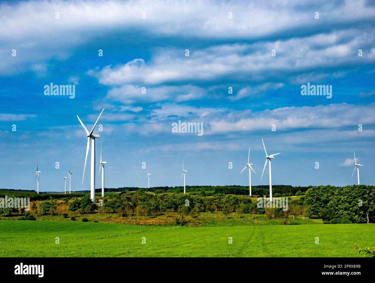 Windfarms in the UK Stock Photo - Alamy