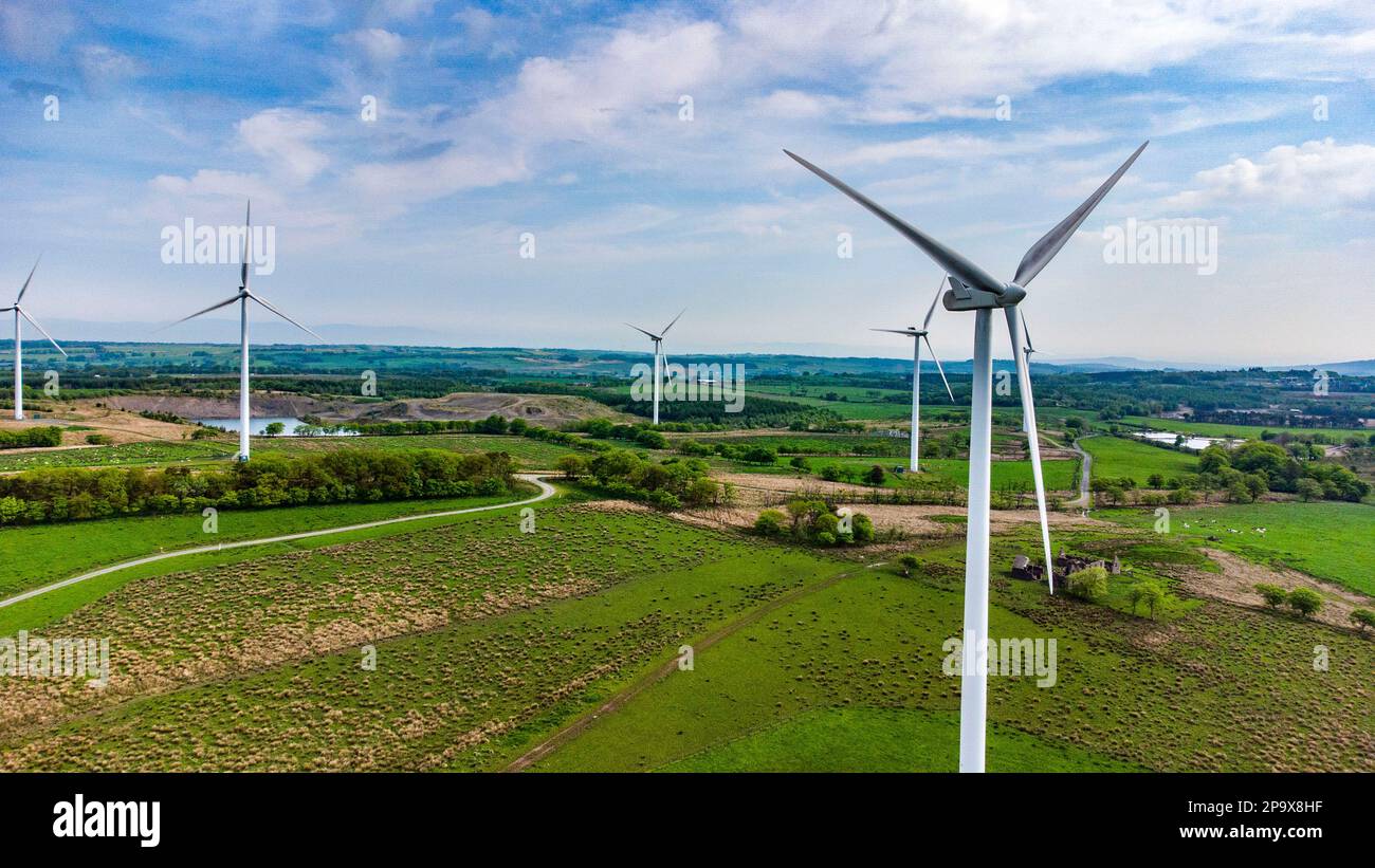 Windfarms in the UK Stock Photo - Alamy