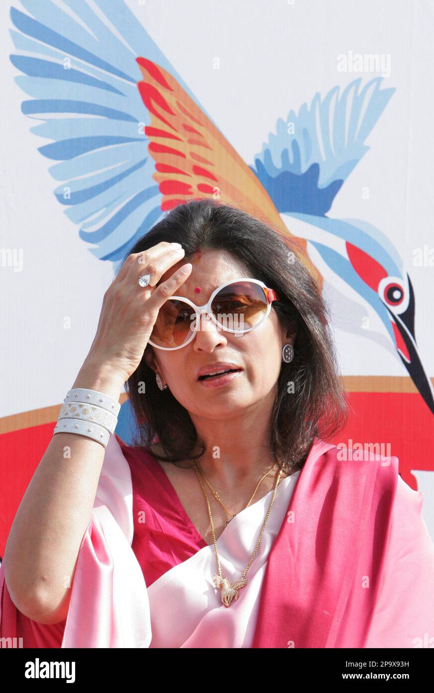An Indian socialite and wife of UB Group Chairman Vijay Mallya, Rekha ...