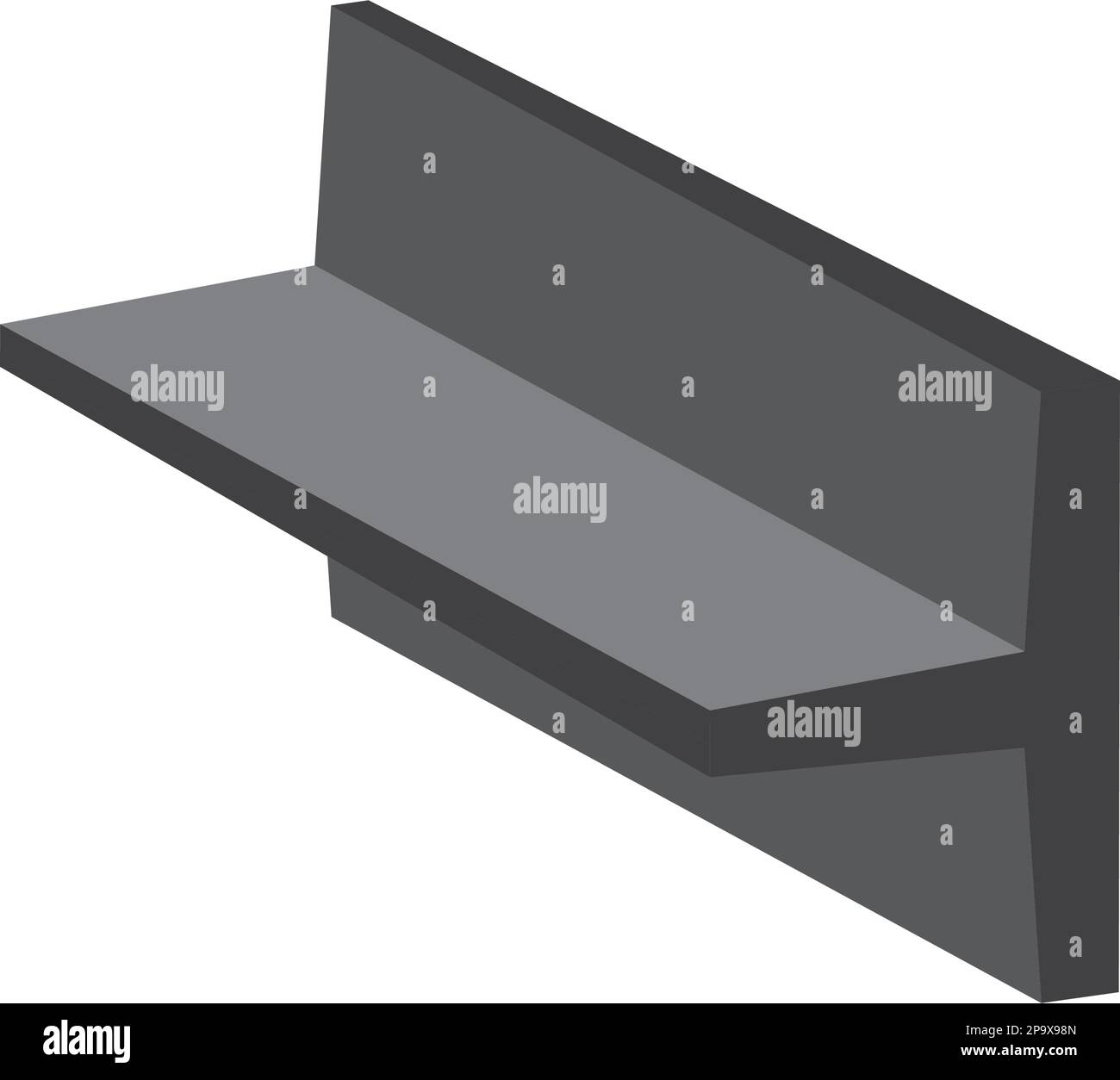 steel metallurgical beam profile symbol vector icon illustration Stock ...