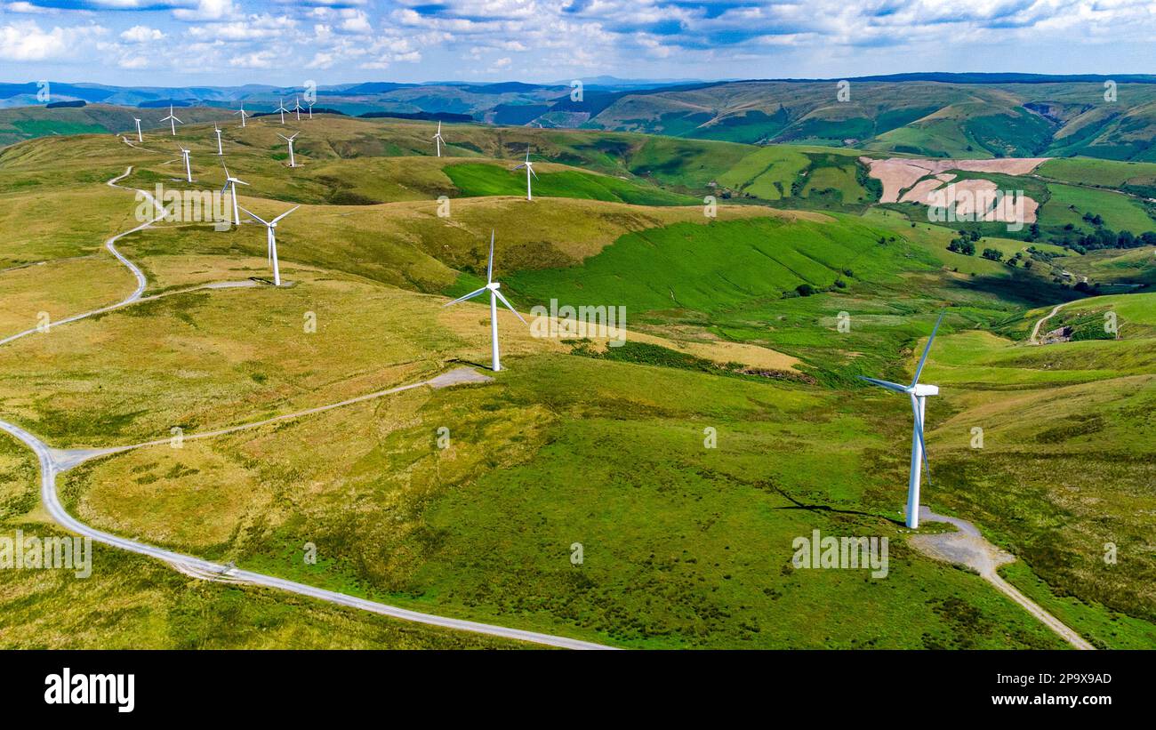 Windfarms in the UK Stock Photo - Alamy