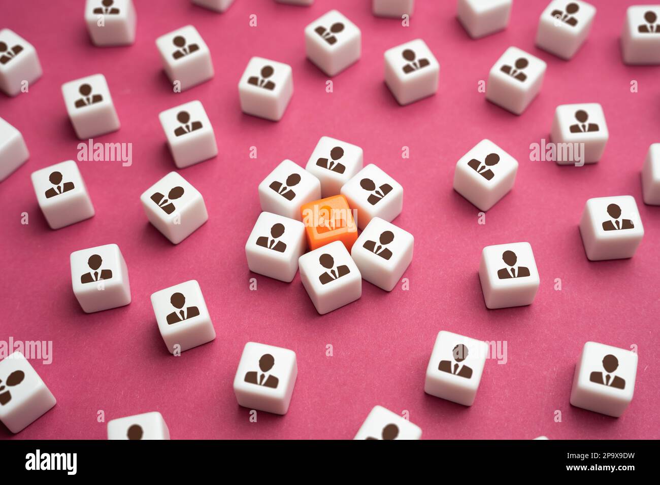 The leader unites and creates a new team. Cooperation and teamwork ...