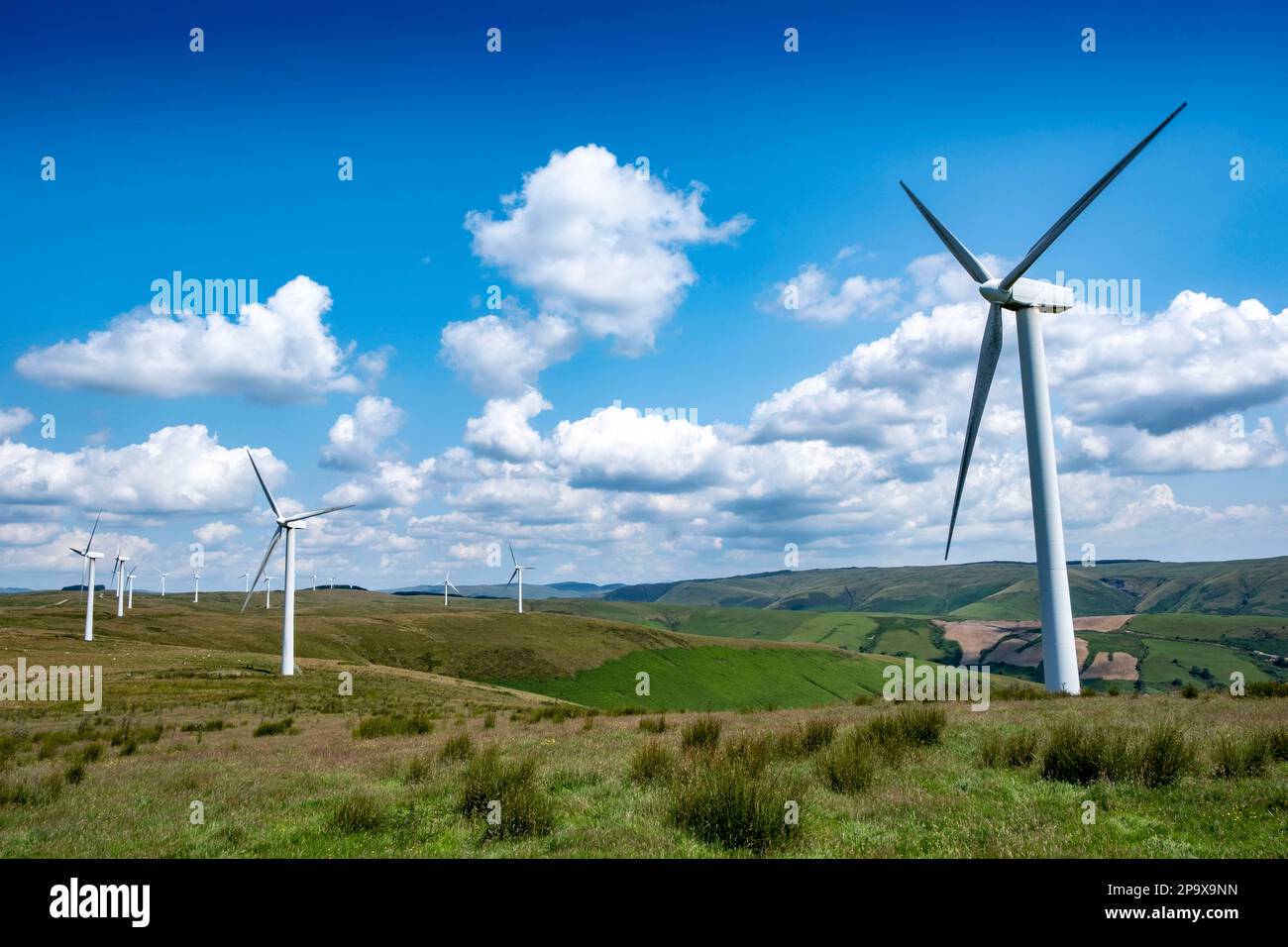 Windfarms in the UK Stock Photo - Alamy