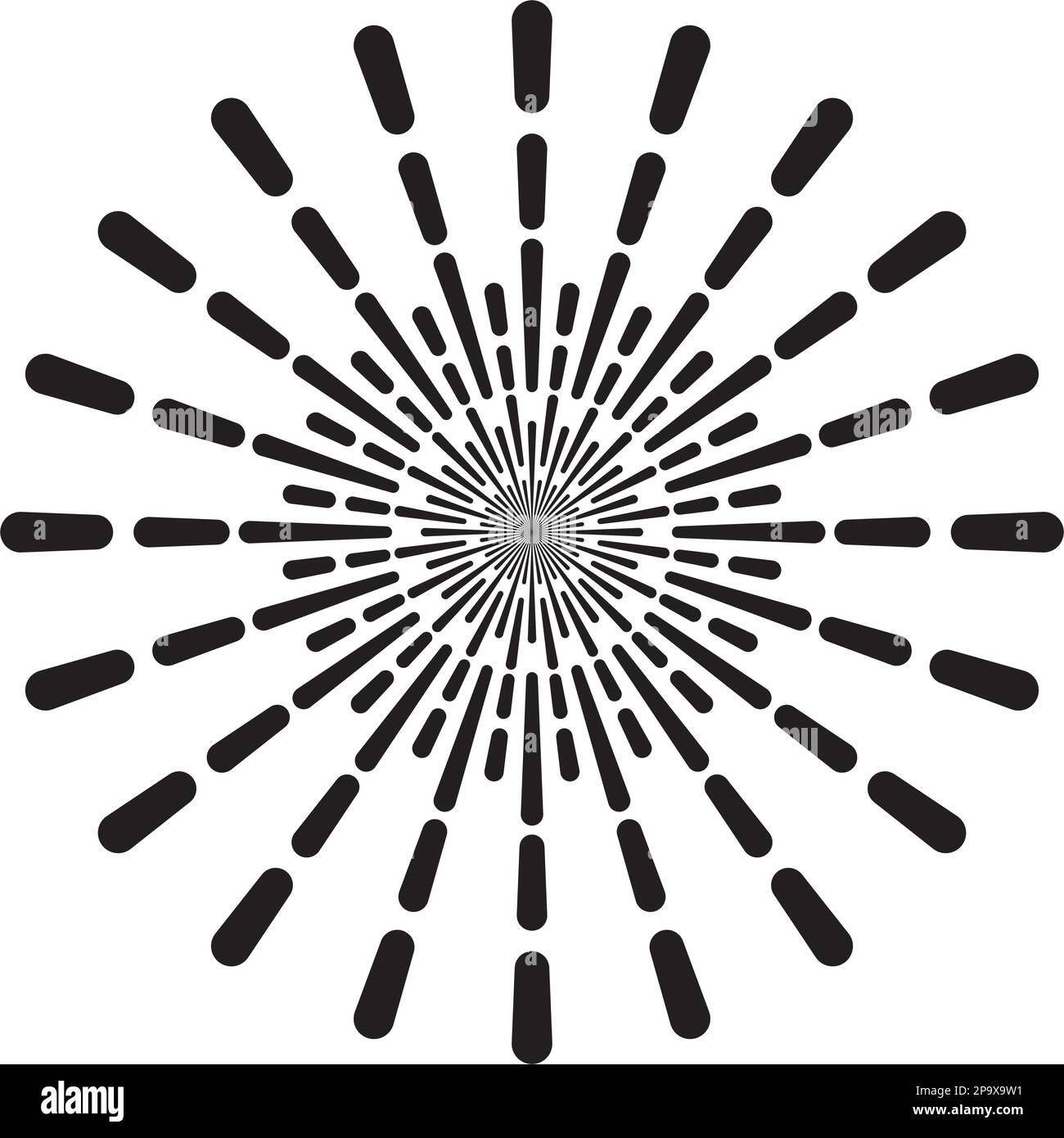 Starburst Sun Burst Radial Radiating Lines Burst Beams Rays Vector