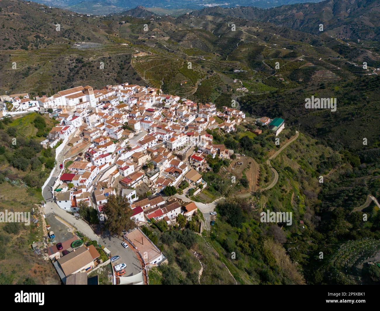 municipality of Cutar in the Axarquia region of Malaga, Spain Stock ...