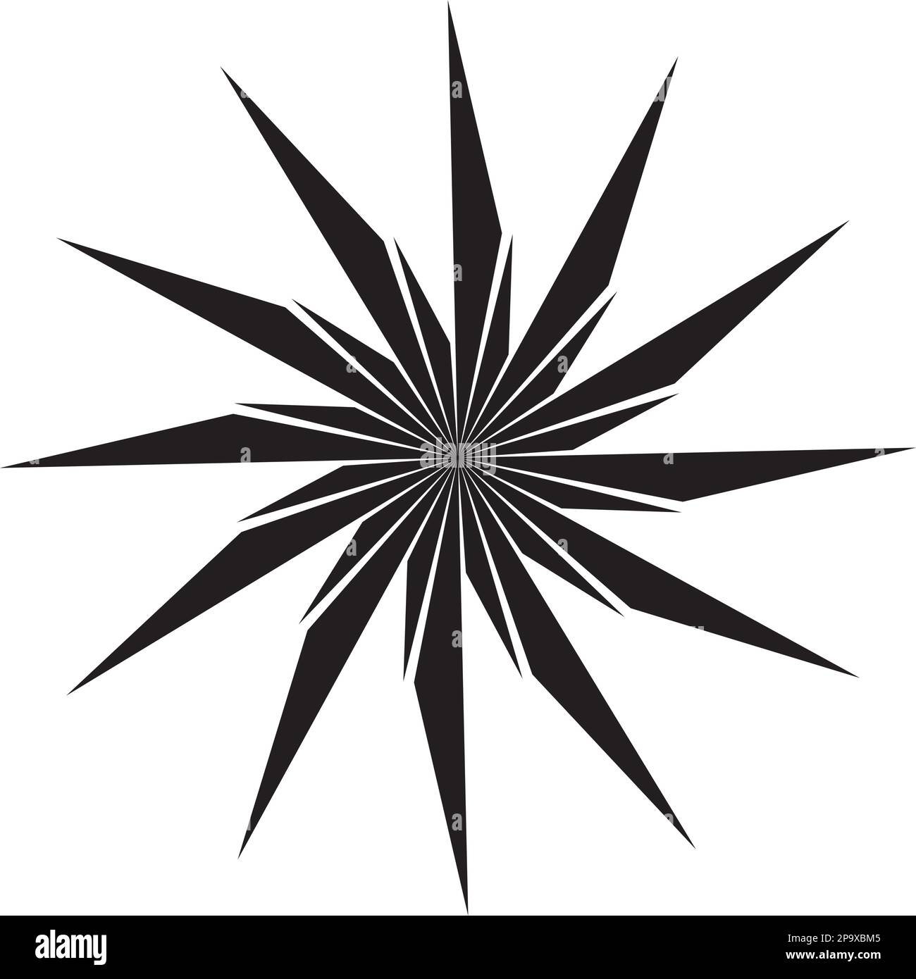 Starburst, sun burst radial, radiating lines. Burst beams, rays vector ...