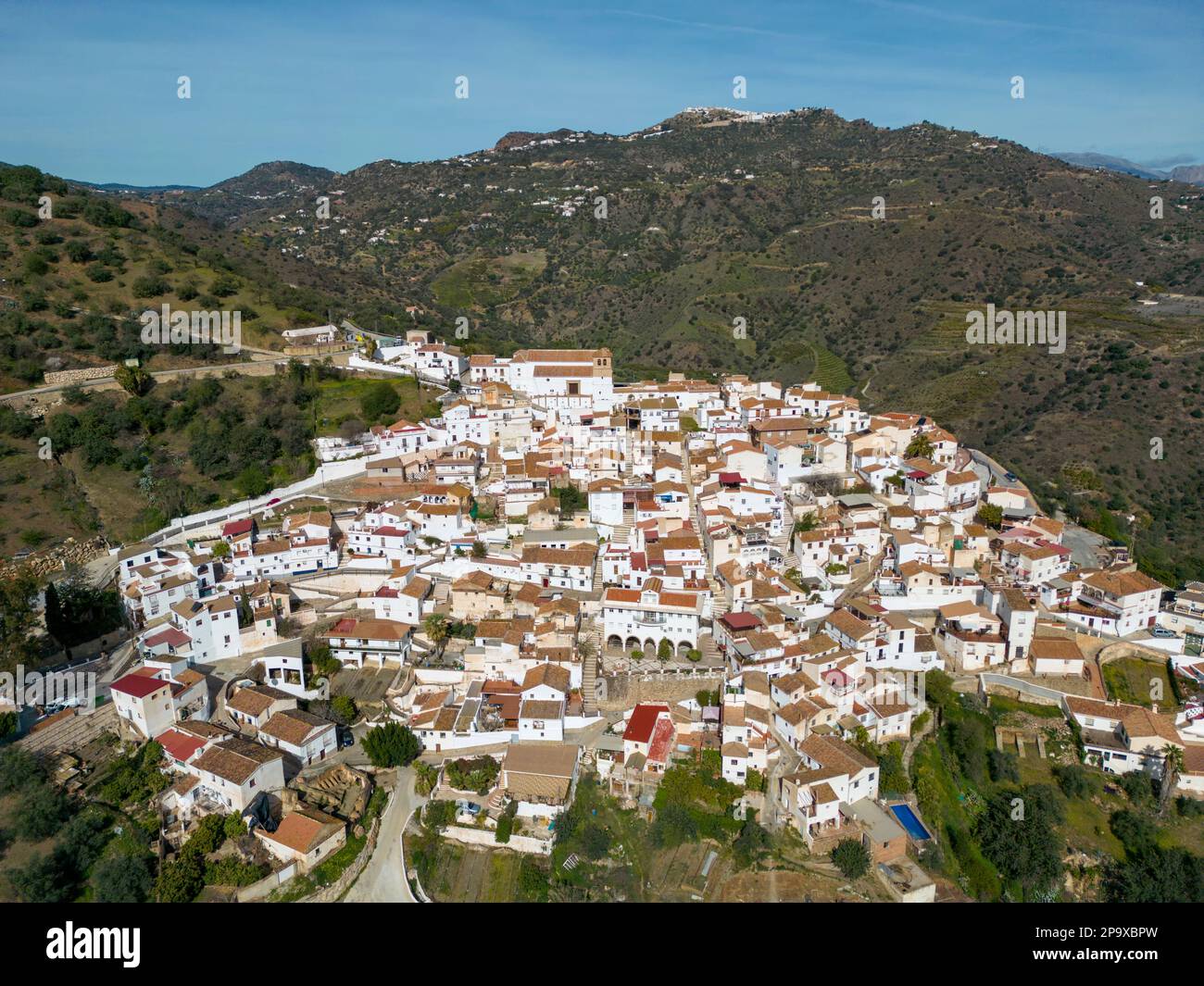 municipality of Cutar in the Axarquia region of Malaga, Spain Stock ...