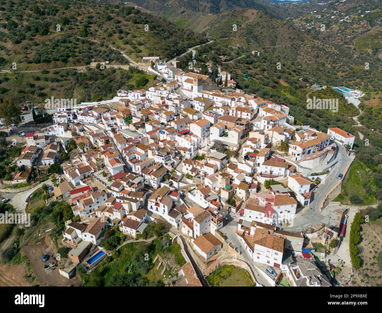 municipality of Cutar in the Axarquia region of Malaga, Spain Stock ...