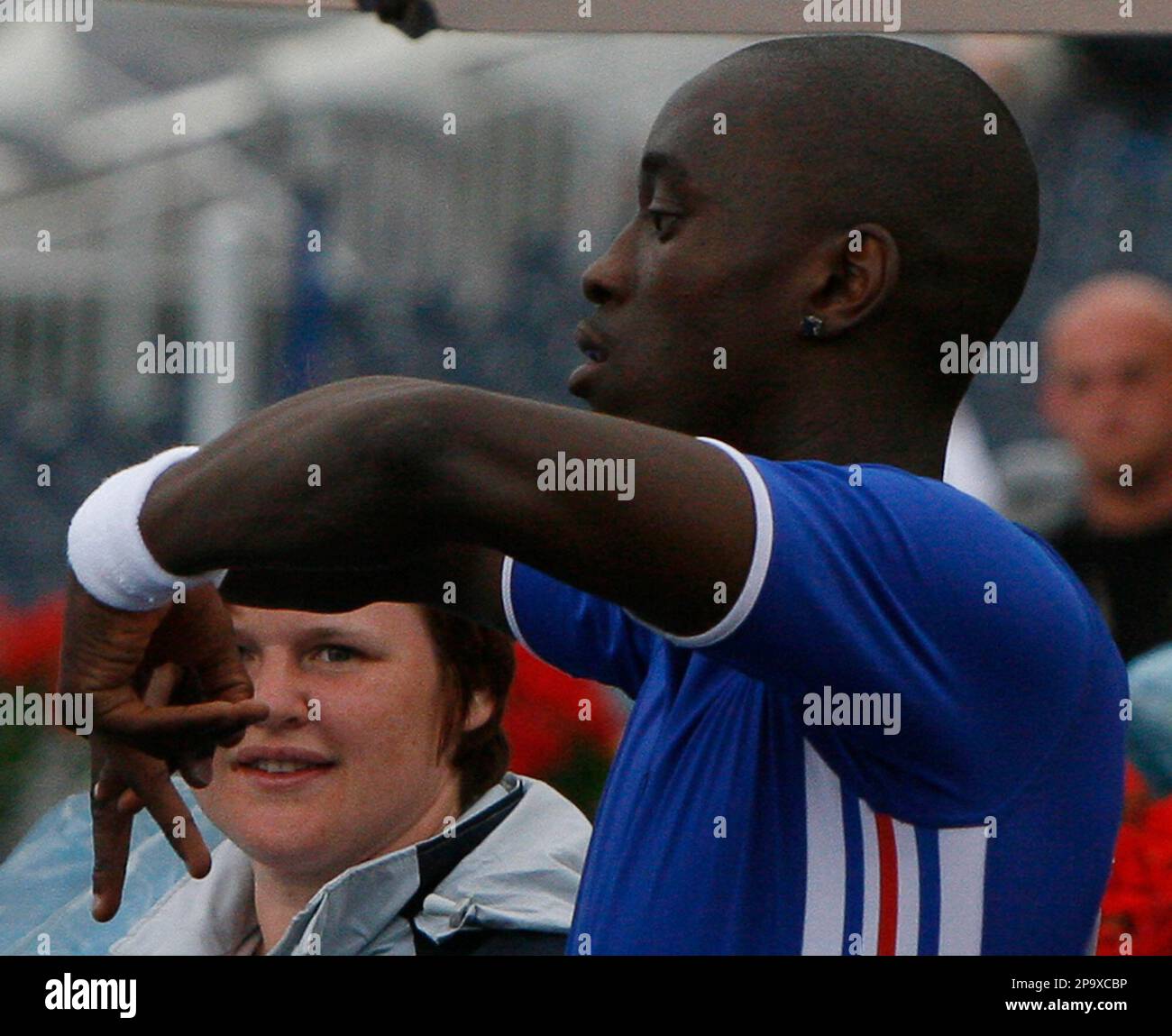 Teddy Tamgho from France celebrates after winning in the Triple Jump ...