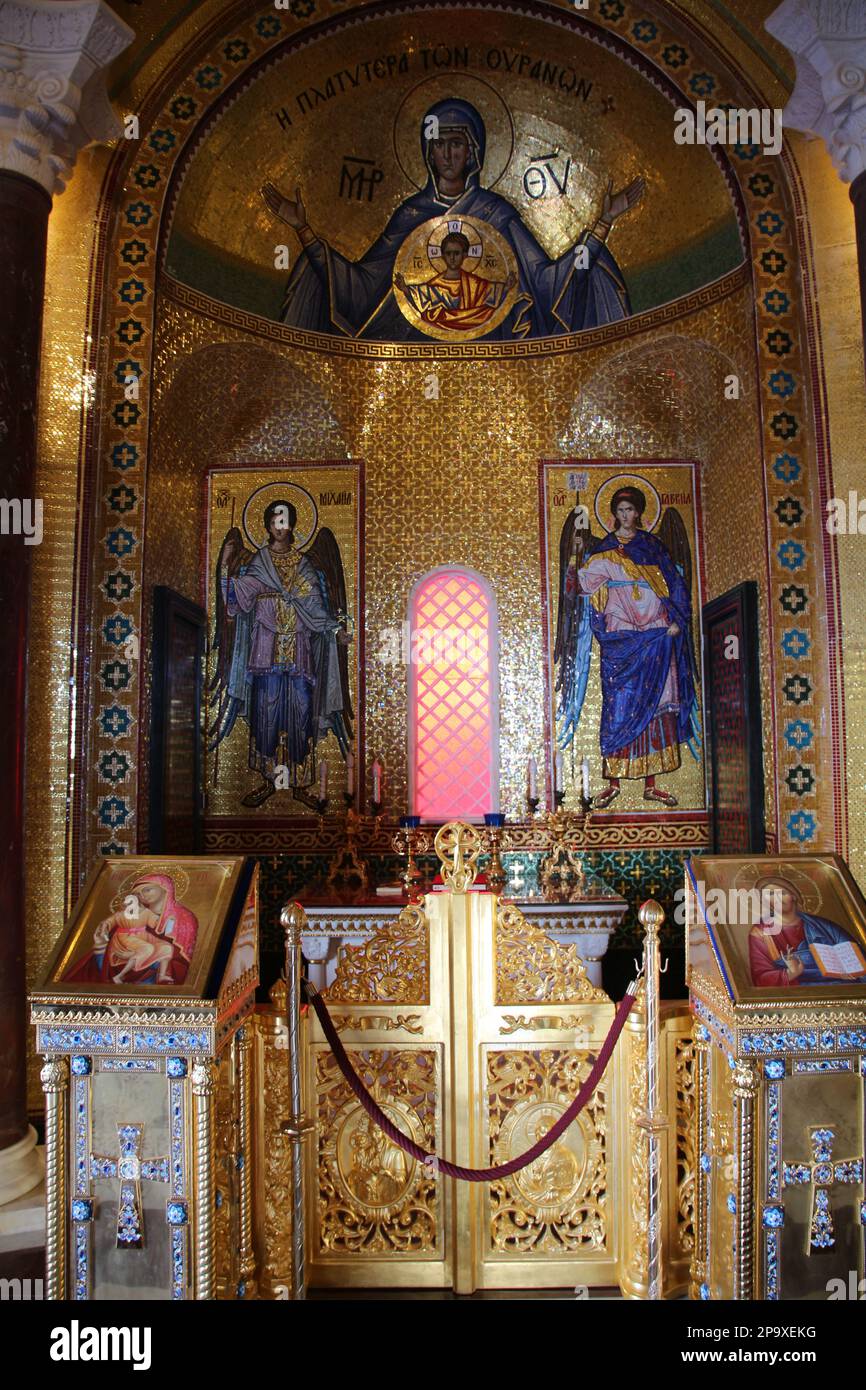 Interior of the Chapel by the tomb of Archbishop Makarios III, Mountain ...