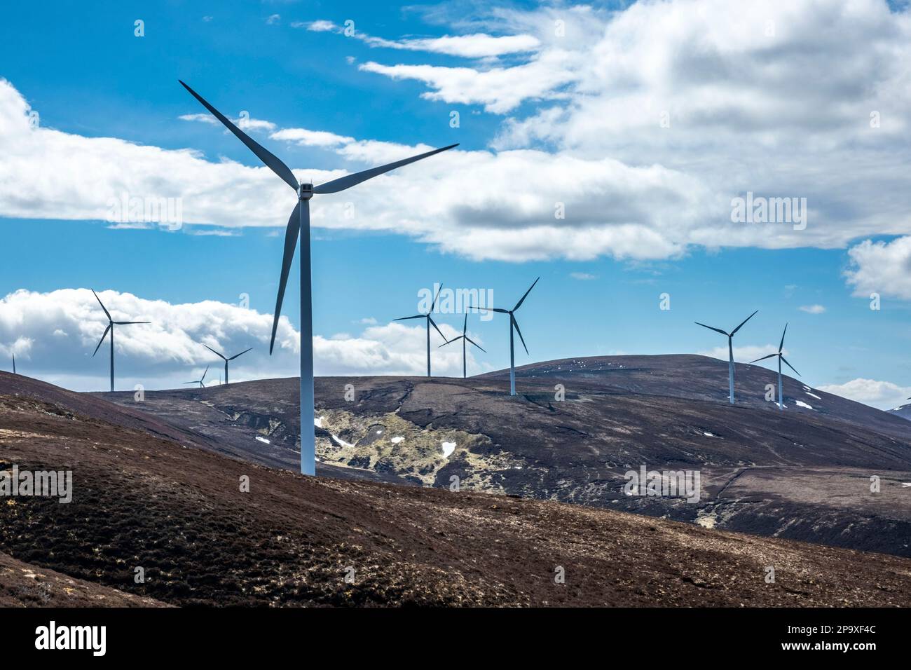 Windfarms in the UK Dorenell Windfarm Stock Photo - Alamy