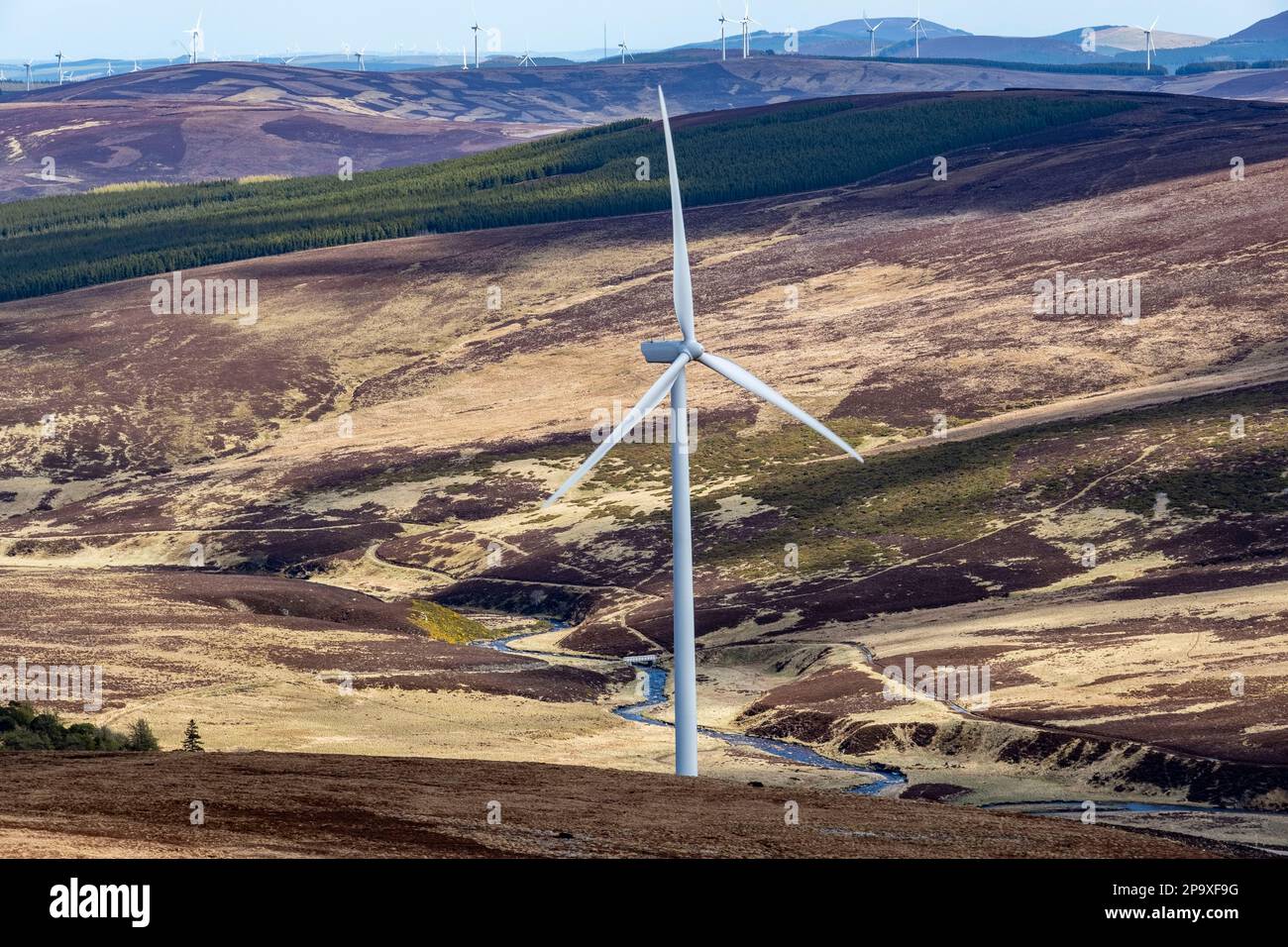 Windfarms in the UK Dorenell Windfarm Stock Photo - Alamy