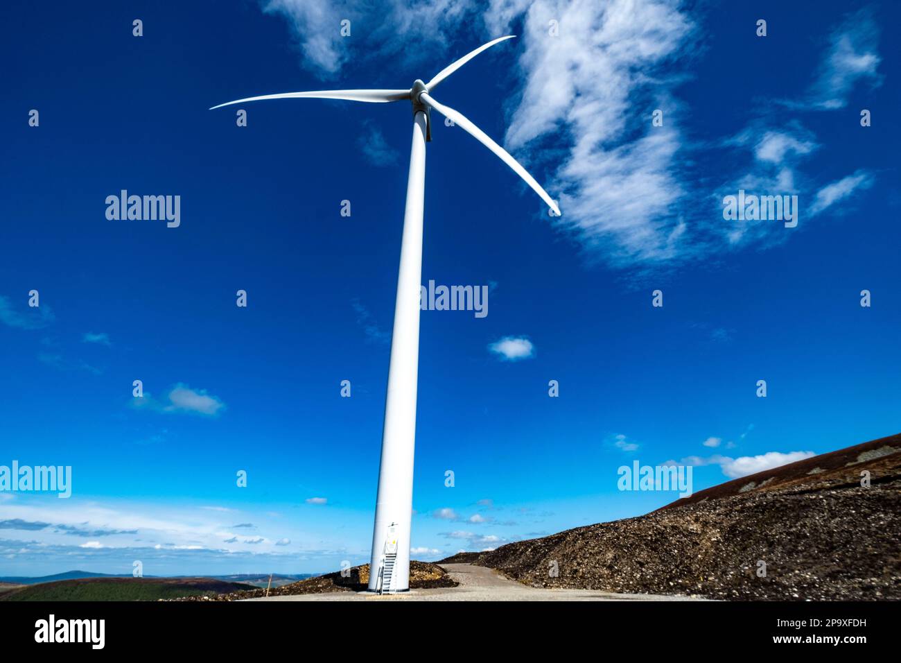 Windfarms in the UK Dorenell Windfarm Stock Photo - Alamy