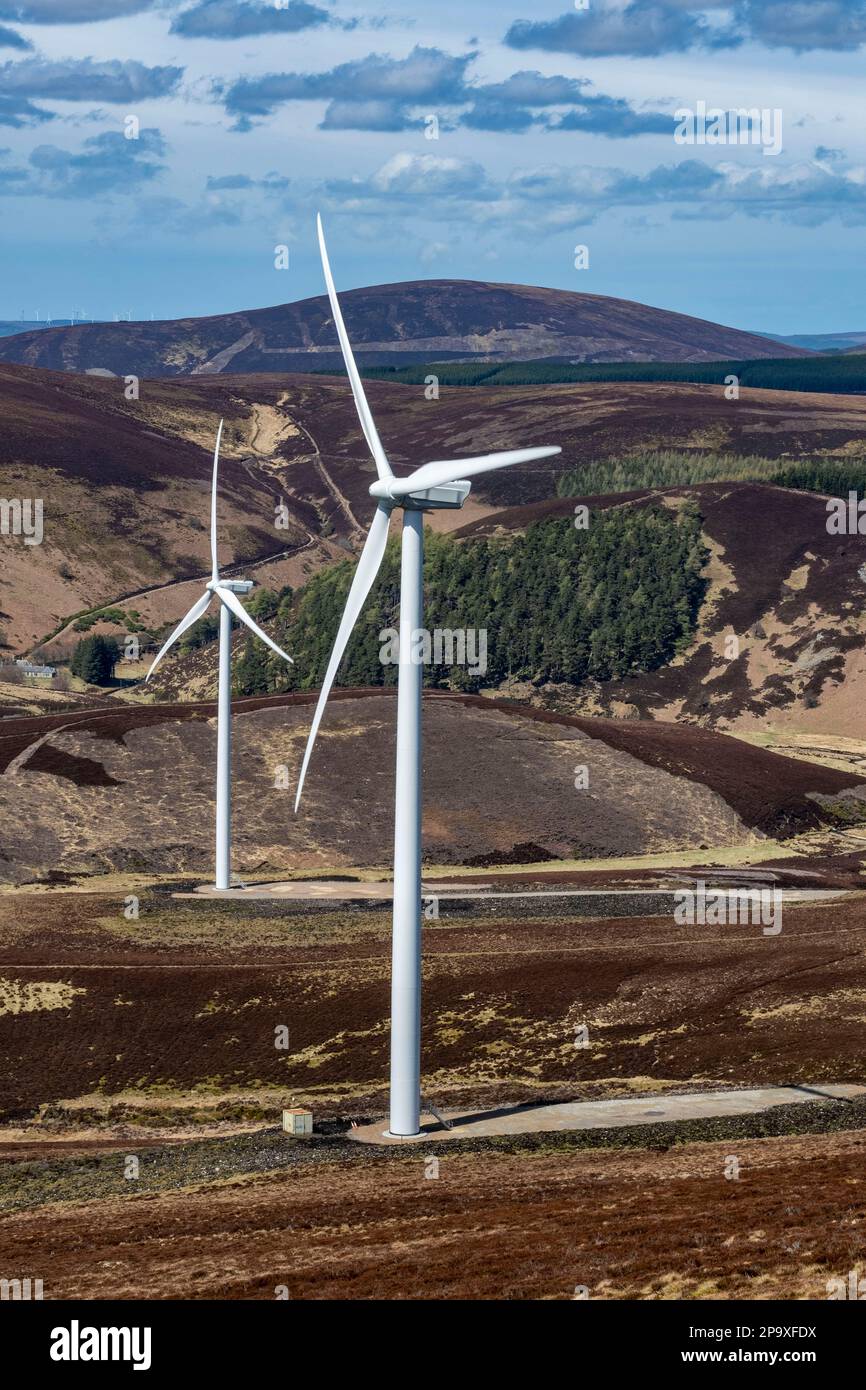 Windfarms in the UK Dorenell Windfarm Stock Photo - Alamy