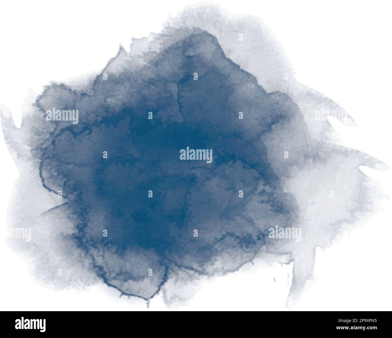 Blue water color graphic brush strokes patches effect background Stock ...