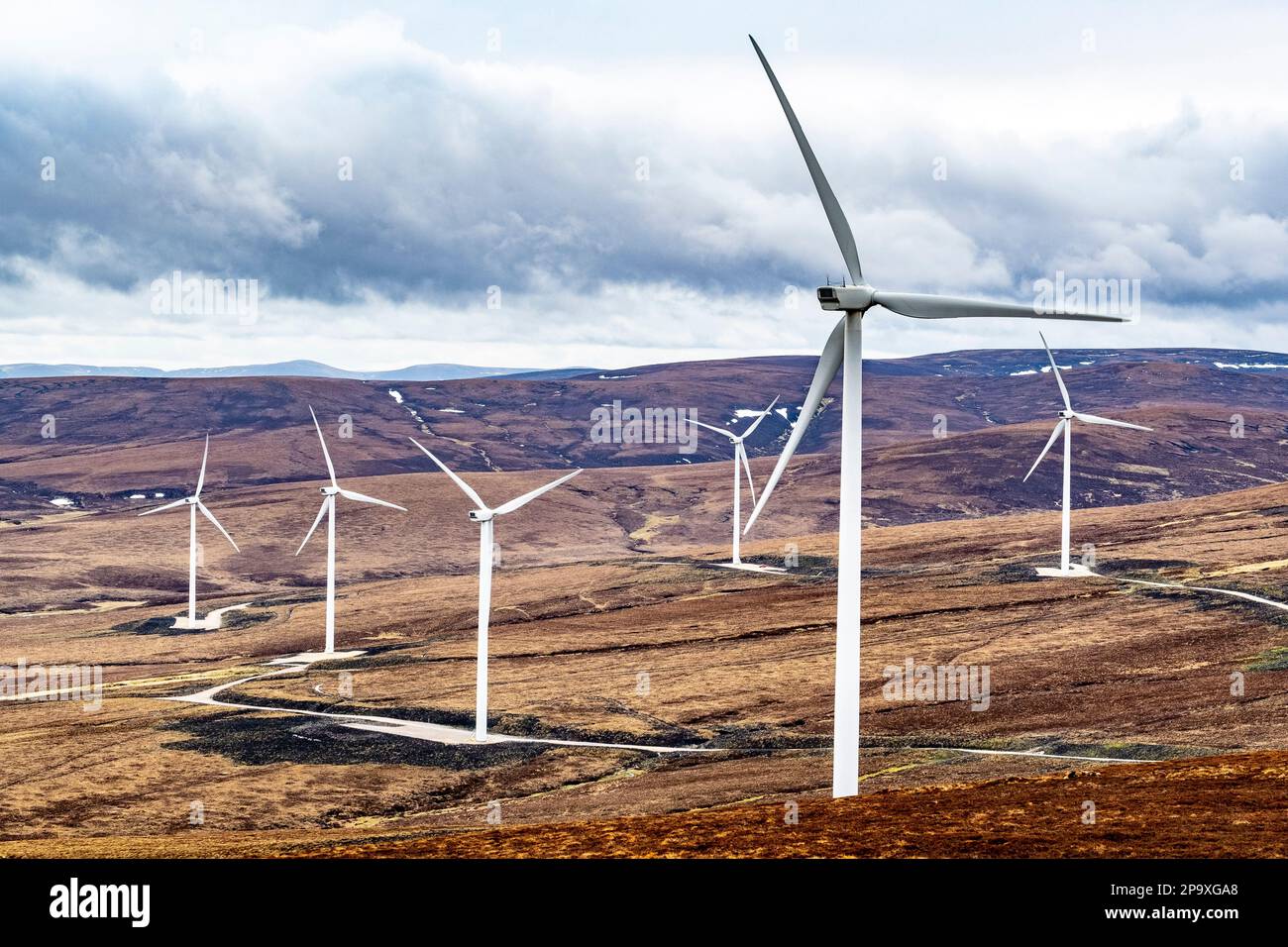 Windfarms in the UK Dorenell Windfarm Stock Photo - Alamy