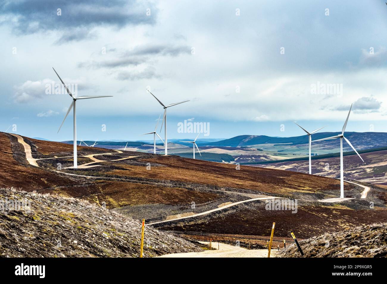 Windfarms in the UK Dorenell Windfarm Stock Photo - Alamy