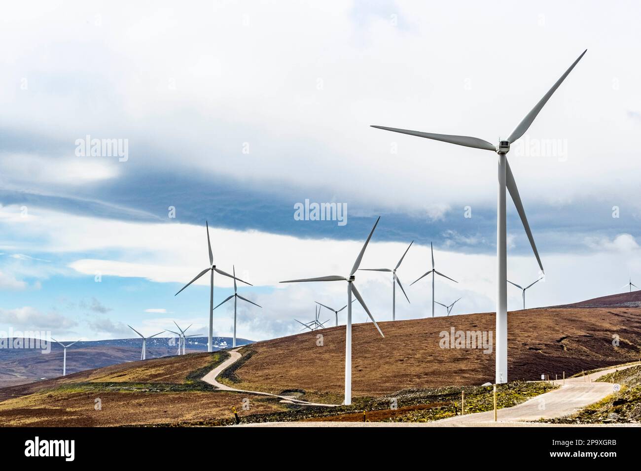 Windfarms in the UK Dorenell Windfarm Stock Photo - Alamy