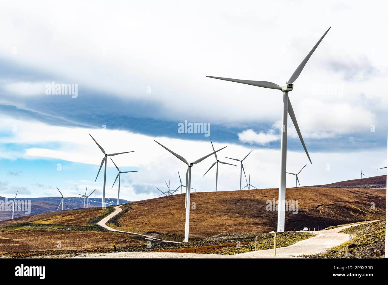 Windfarms in the UK Dorenell Windfarm Stock Photo - Alamy