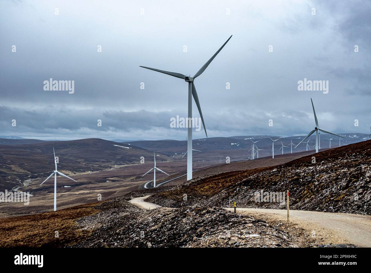 Windfarms in the UK Dorenell Windfarm Stock Photo - Alamy