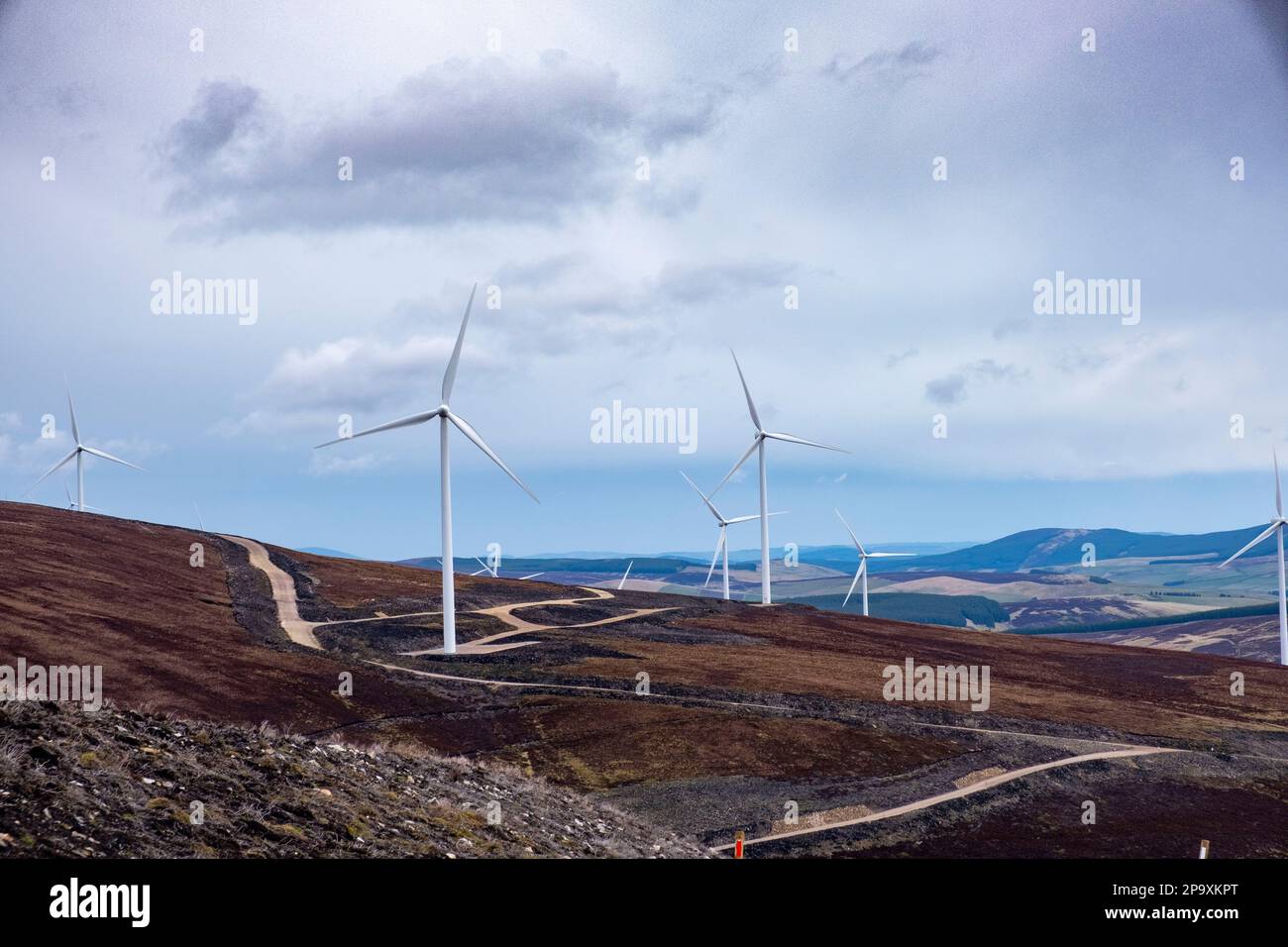 On shore British Windfarms Dorenell Windfarm Stock Photo - Alamy