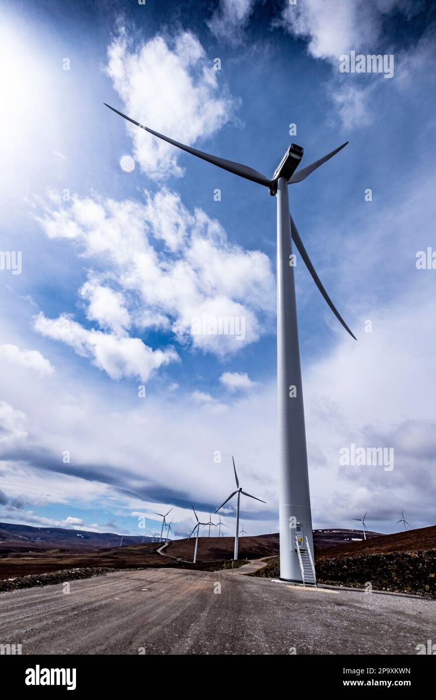 On shore British Windfarms Dorenell Windfarm Stock Photo - Alamy