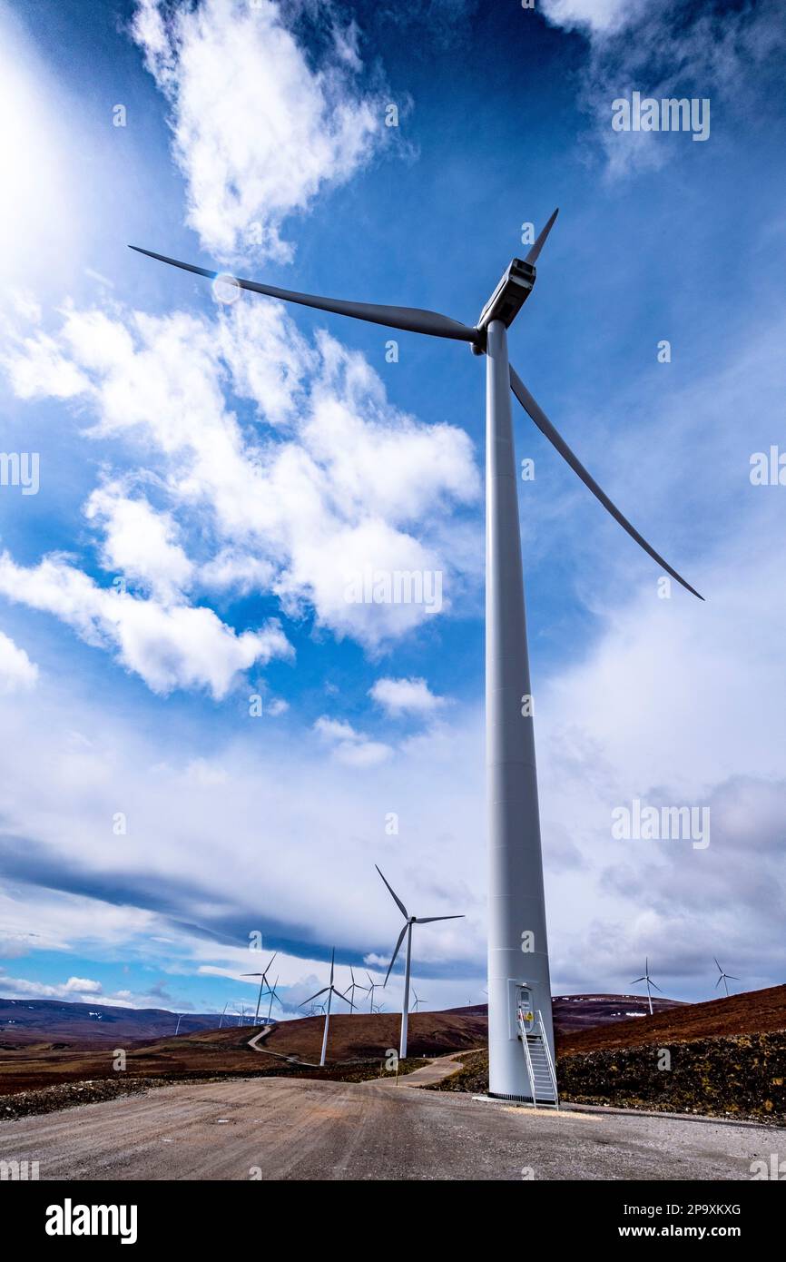 On shore British Windfarms Dorenell Windfarm Stock Photo - Alamy