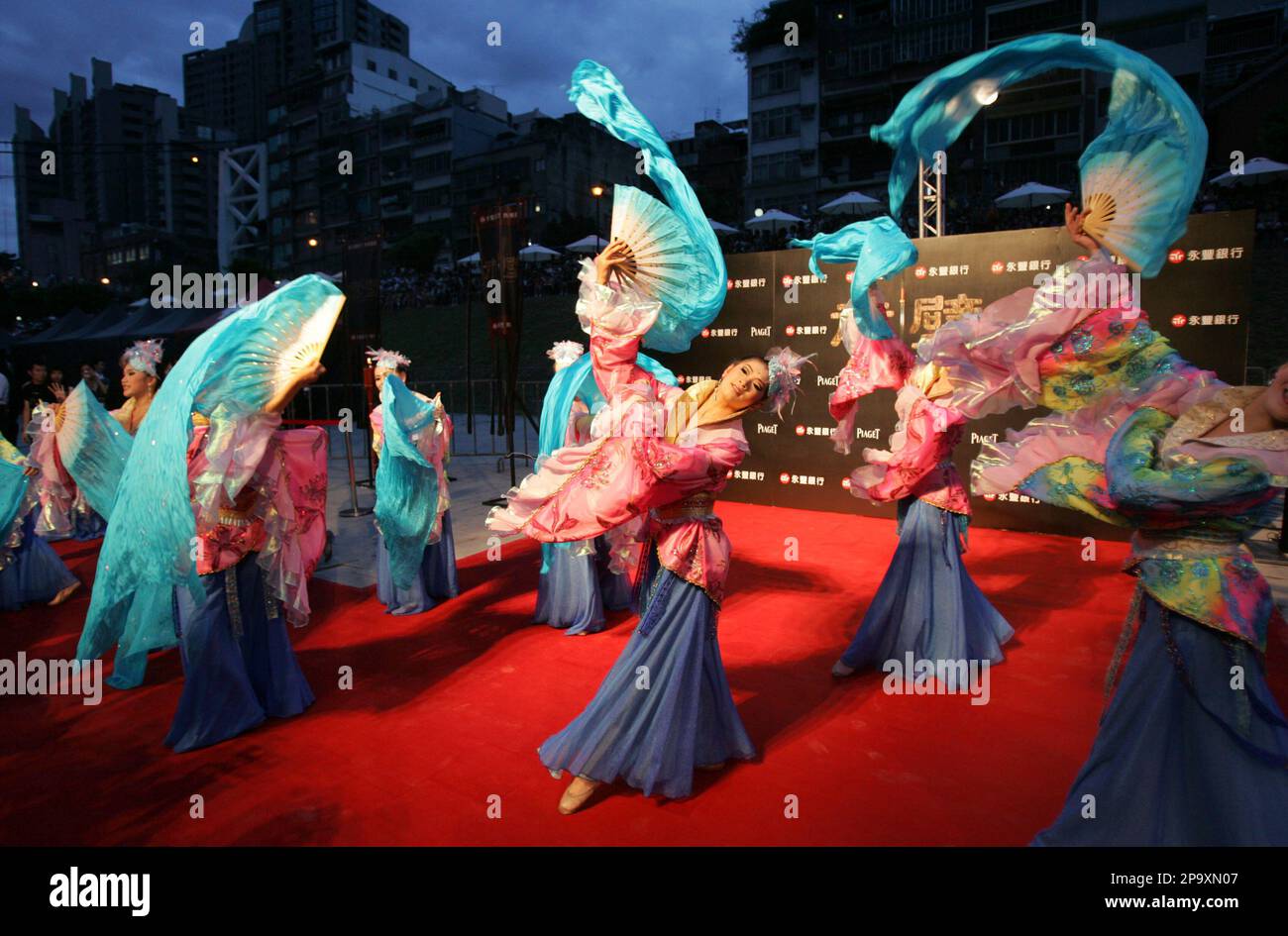 Chinese Opera dancers perform during the premiere of Hong Kong director ...
