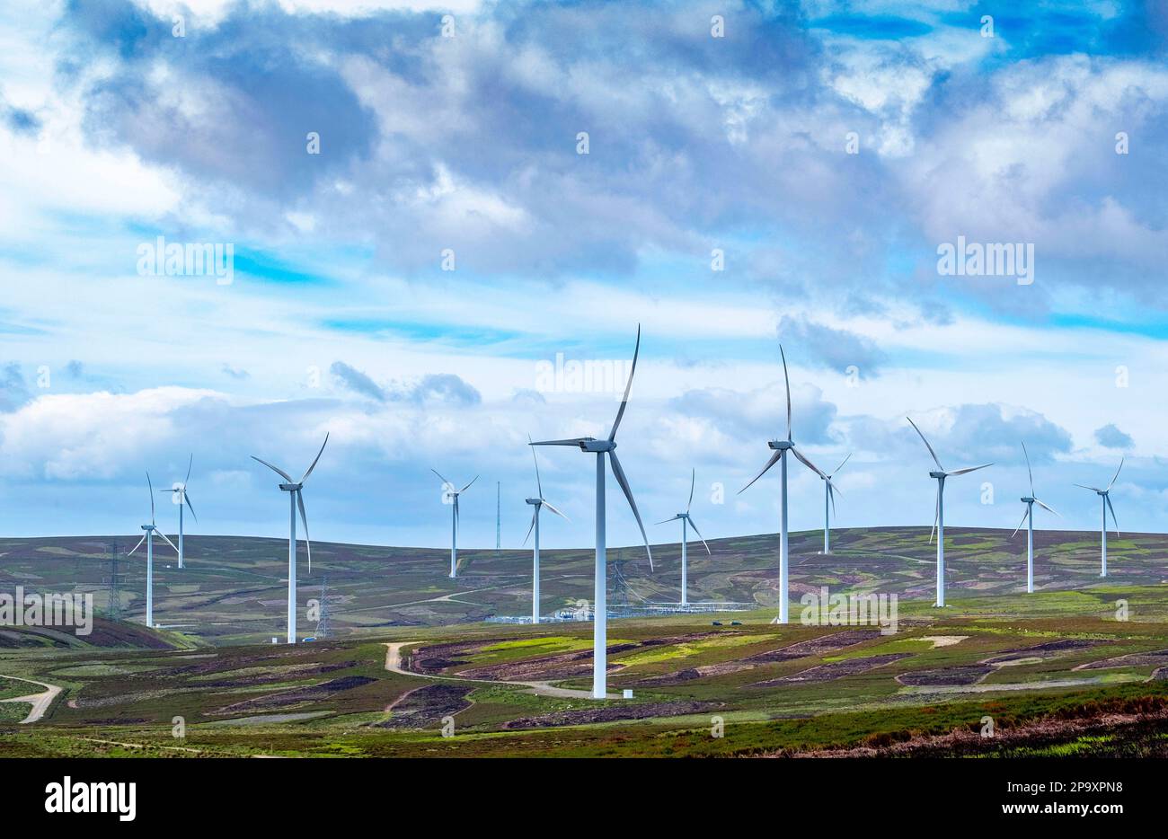 Fallago rig wind farm hi-res stock photography and images - Alamy