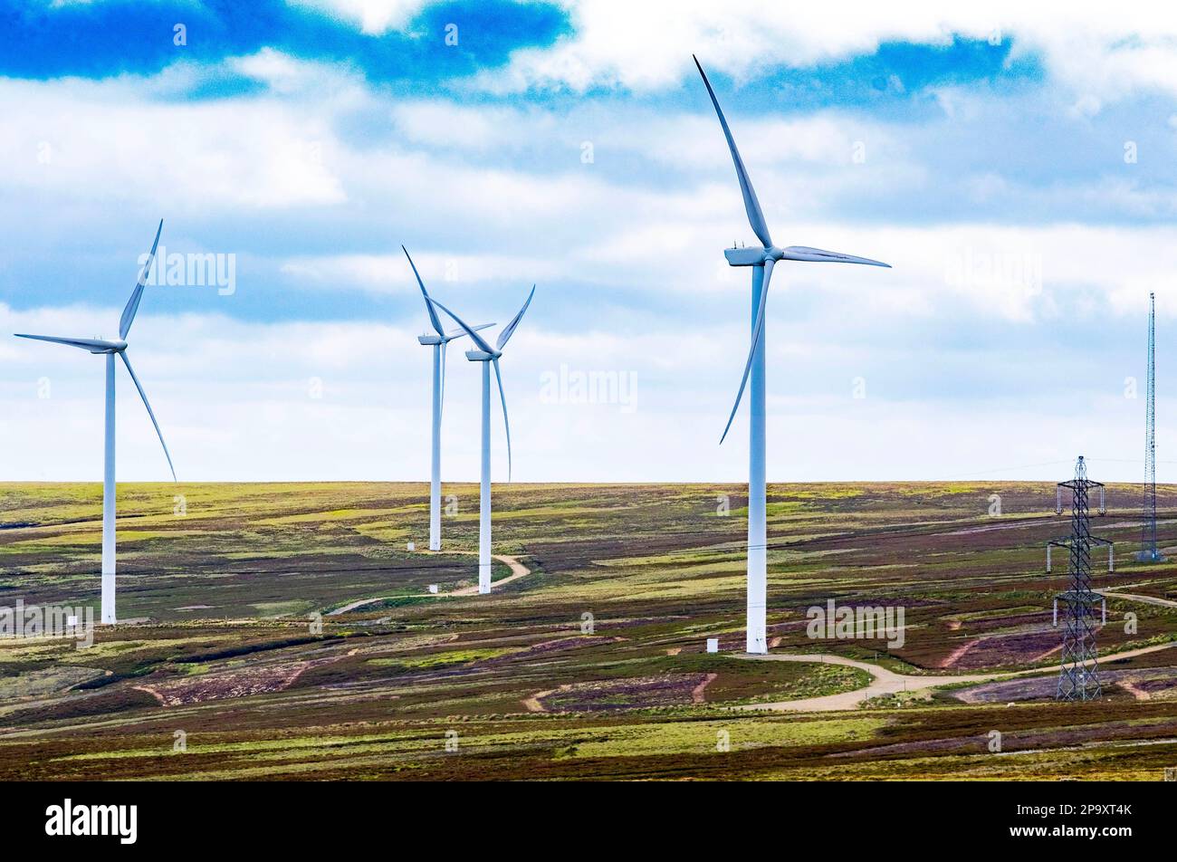 Fallago rig wind farm hi-res stock photography and images - Alamy