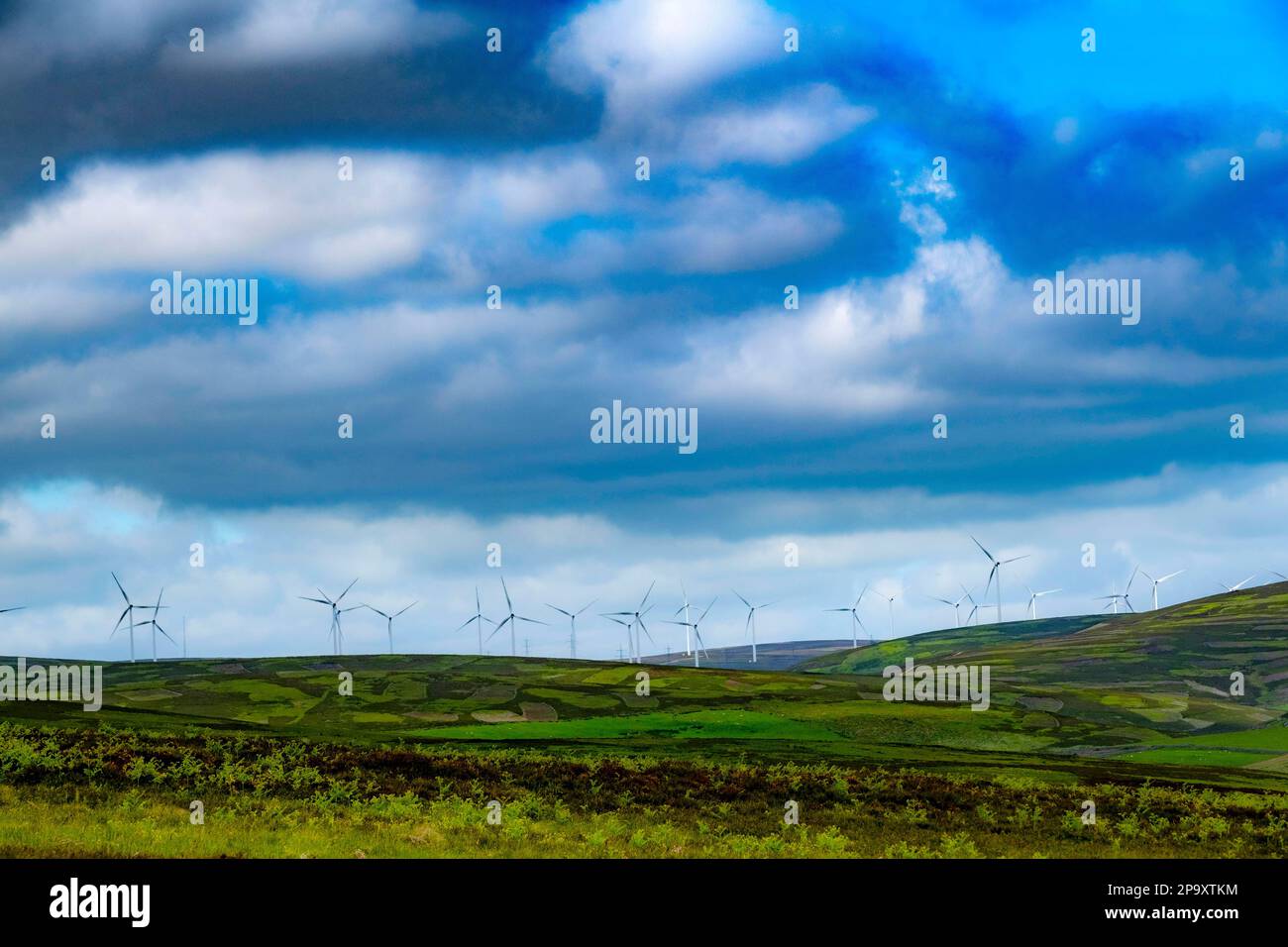 Fallago rig wind farm hi-res stock photography and images - Alamy