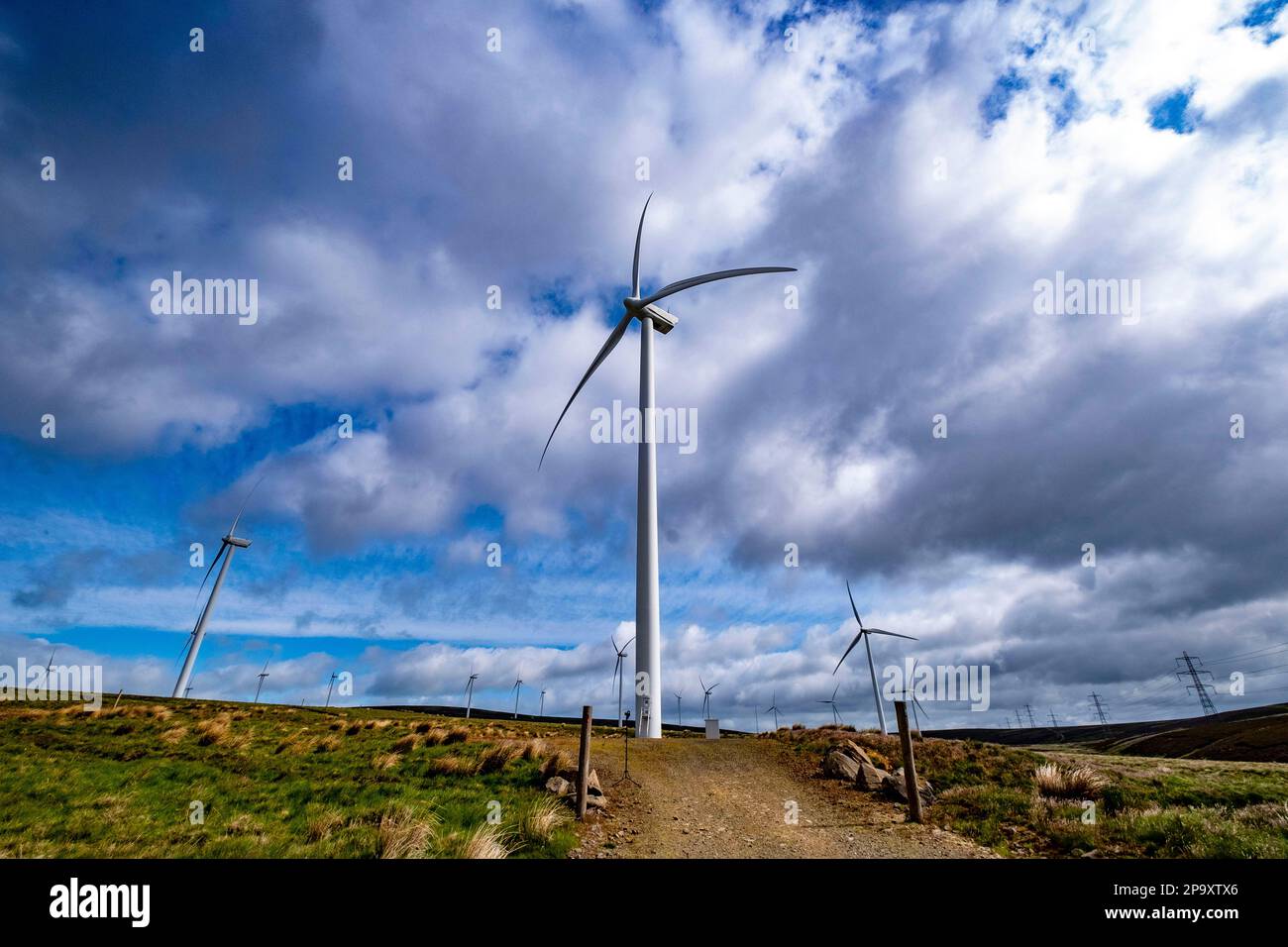 Fallago rig wind farm hi-res stock photography and images - Alamy