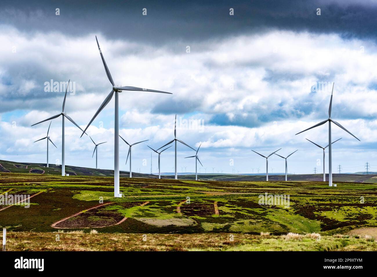 Fallago rig wind farm hi-res stock photography and images - Alamy