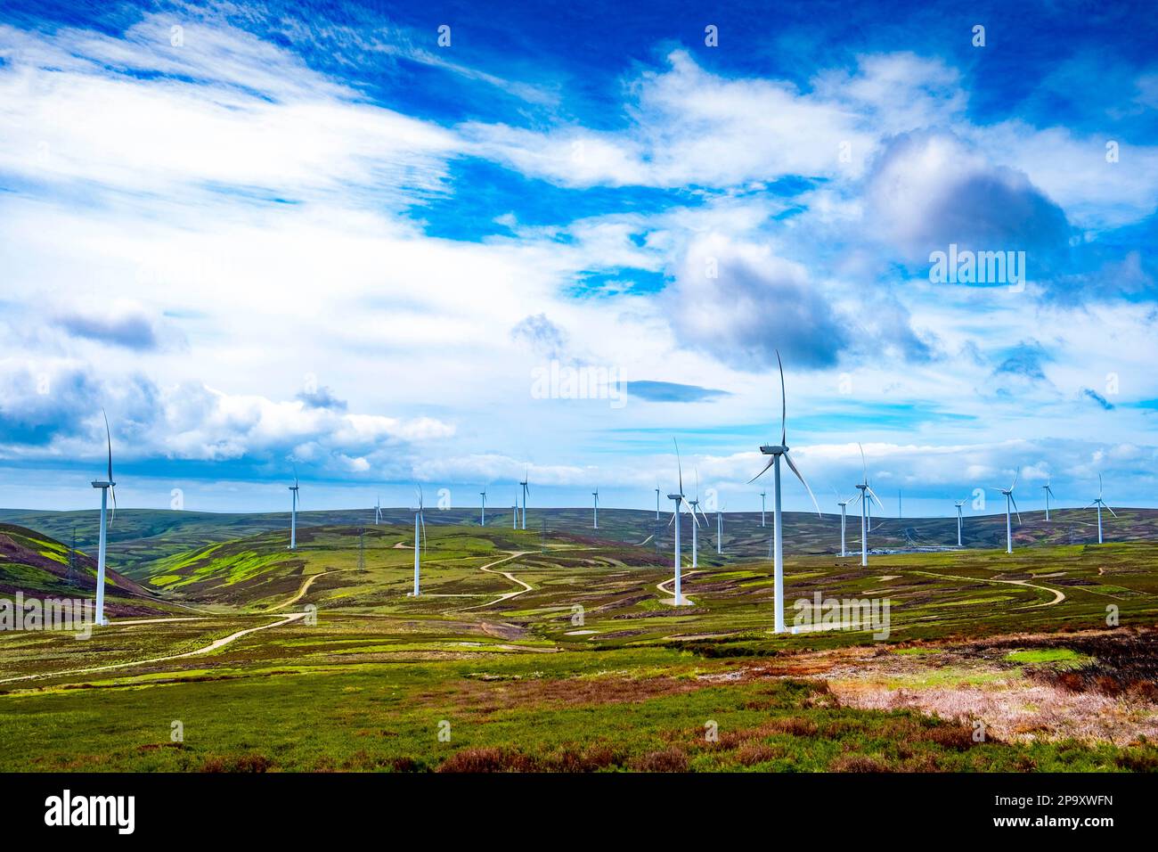 Fallago rig wind farm hi-res stock photography and images - Alamy