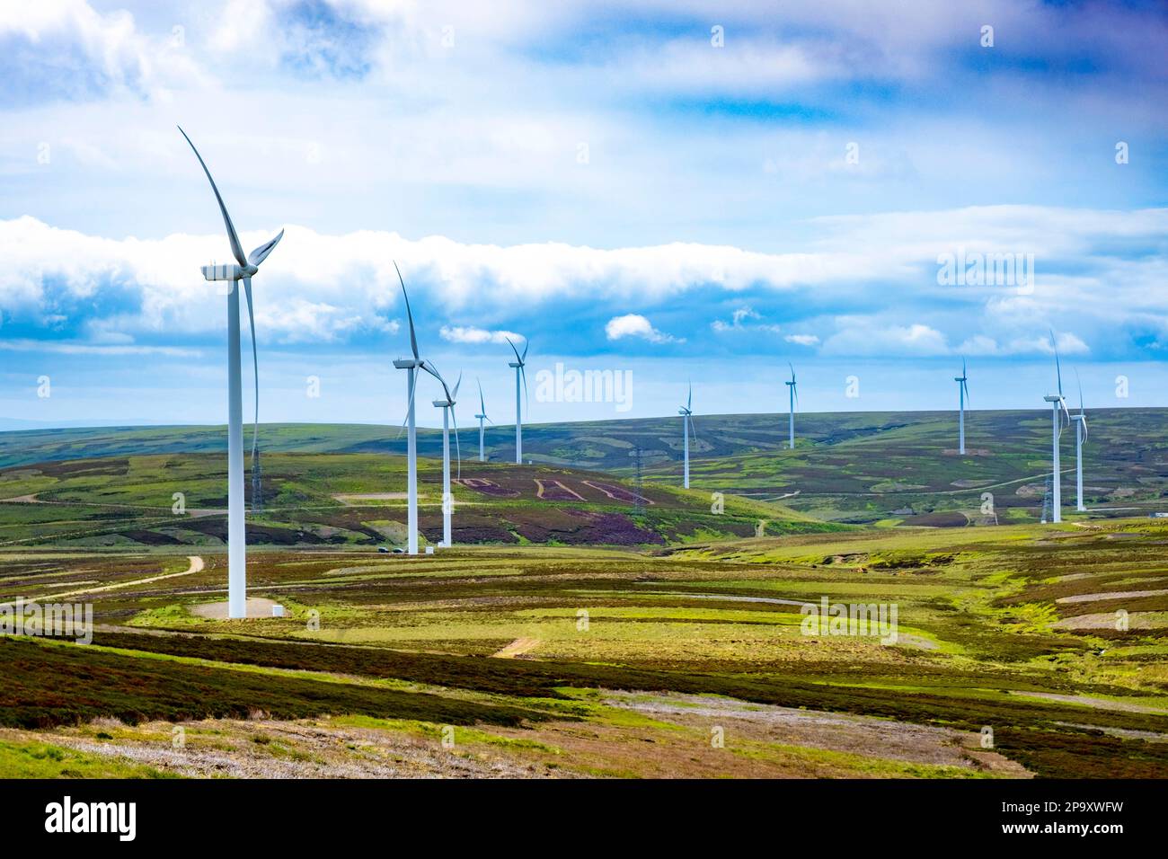 Fallago rig wind farm hi-res stock photography and images - Alamy