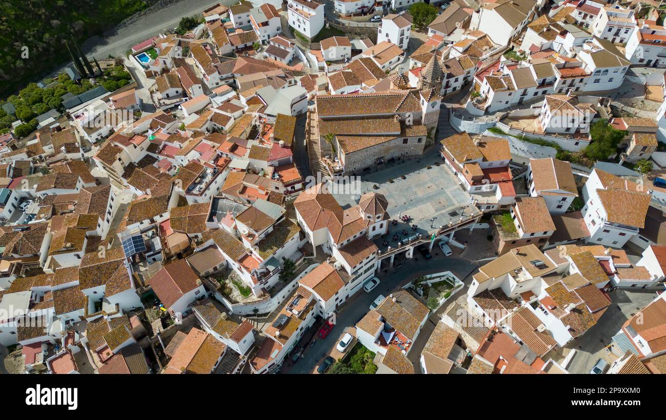 municipality of El Borge in the Axarquia region of Malaga, Spain Stock ...