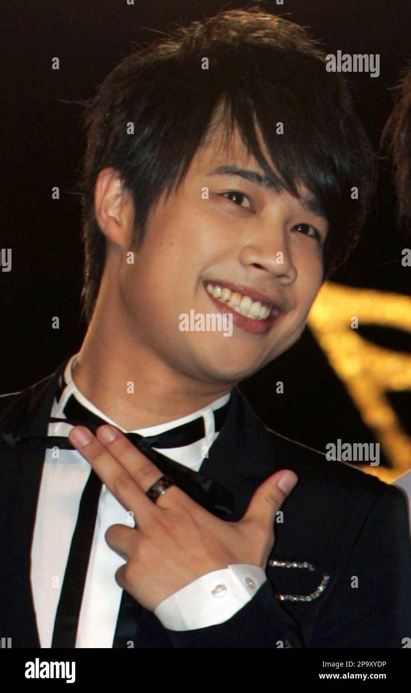 Taiwanese singer TANK arrives for the 19th Golden Melody Awards ...