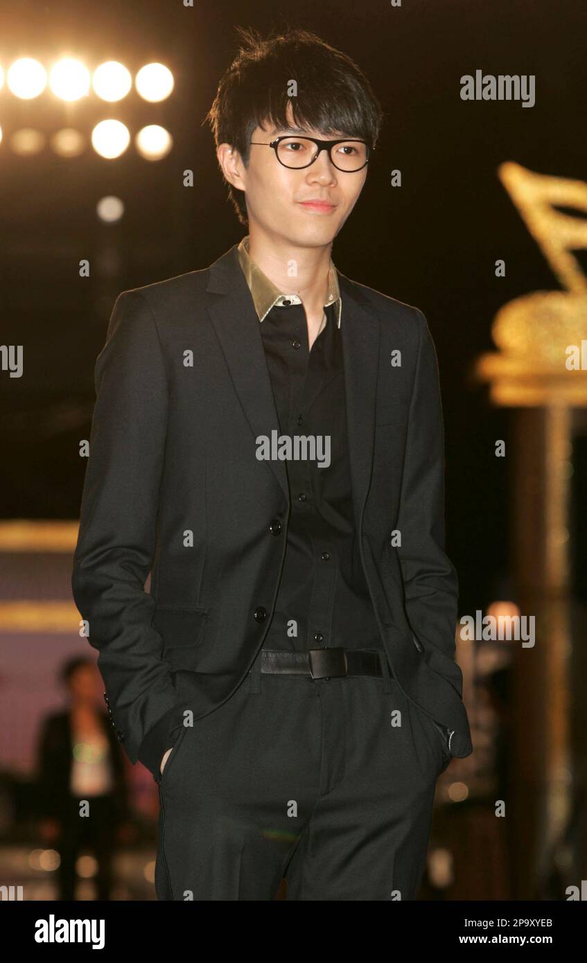 Hong Kong singer Khalil Fong arrives at the 19th Golden Melody Awards ...